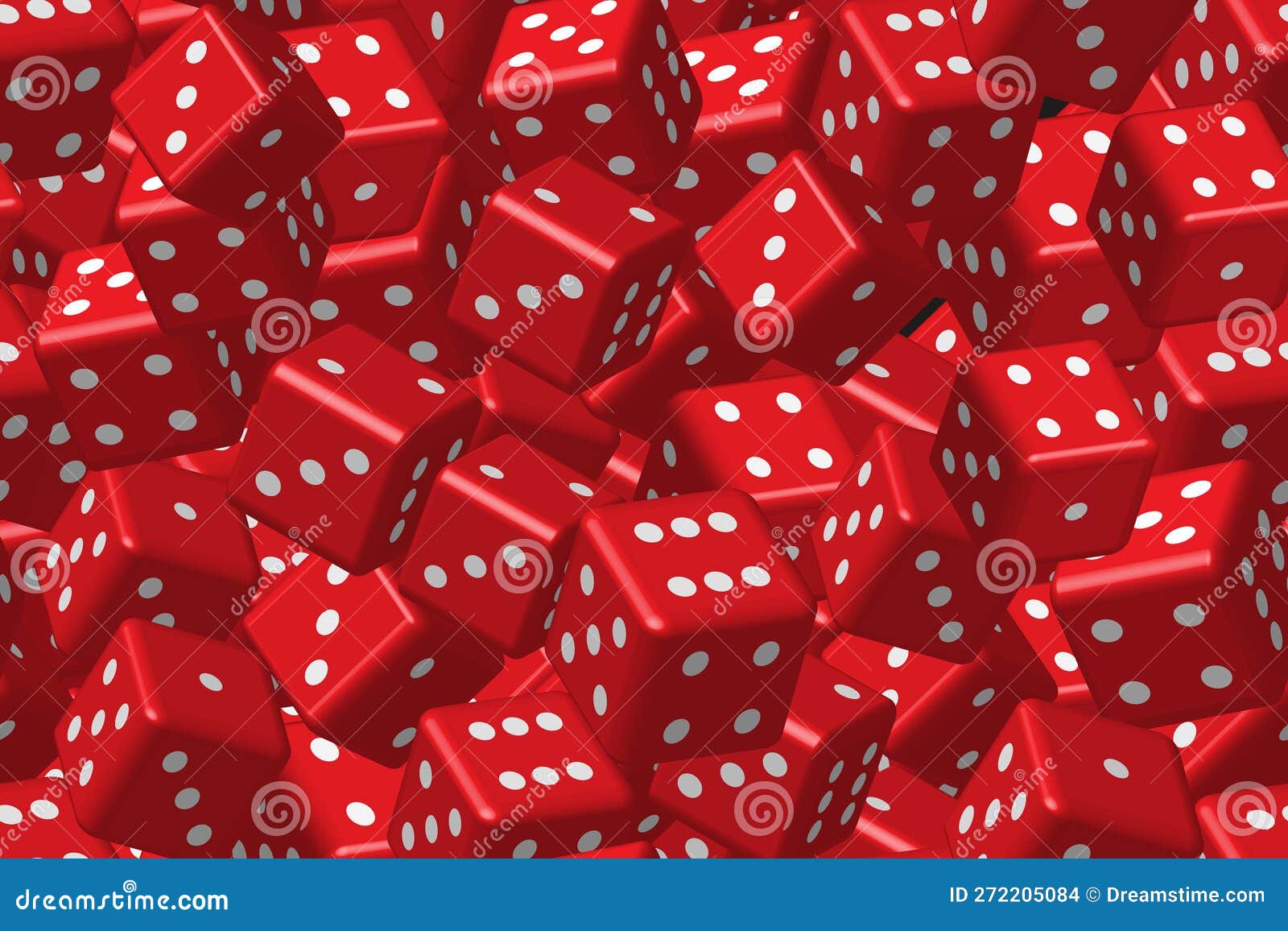 Red Dice Seamless Pattern, 3D Vector Illustration Stock Vector ...