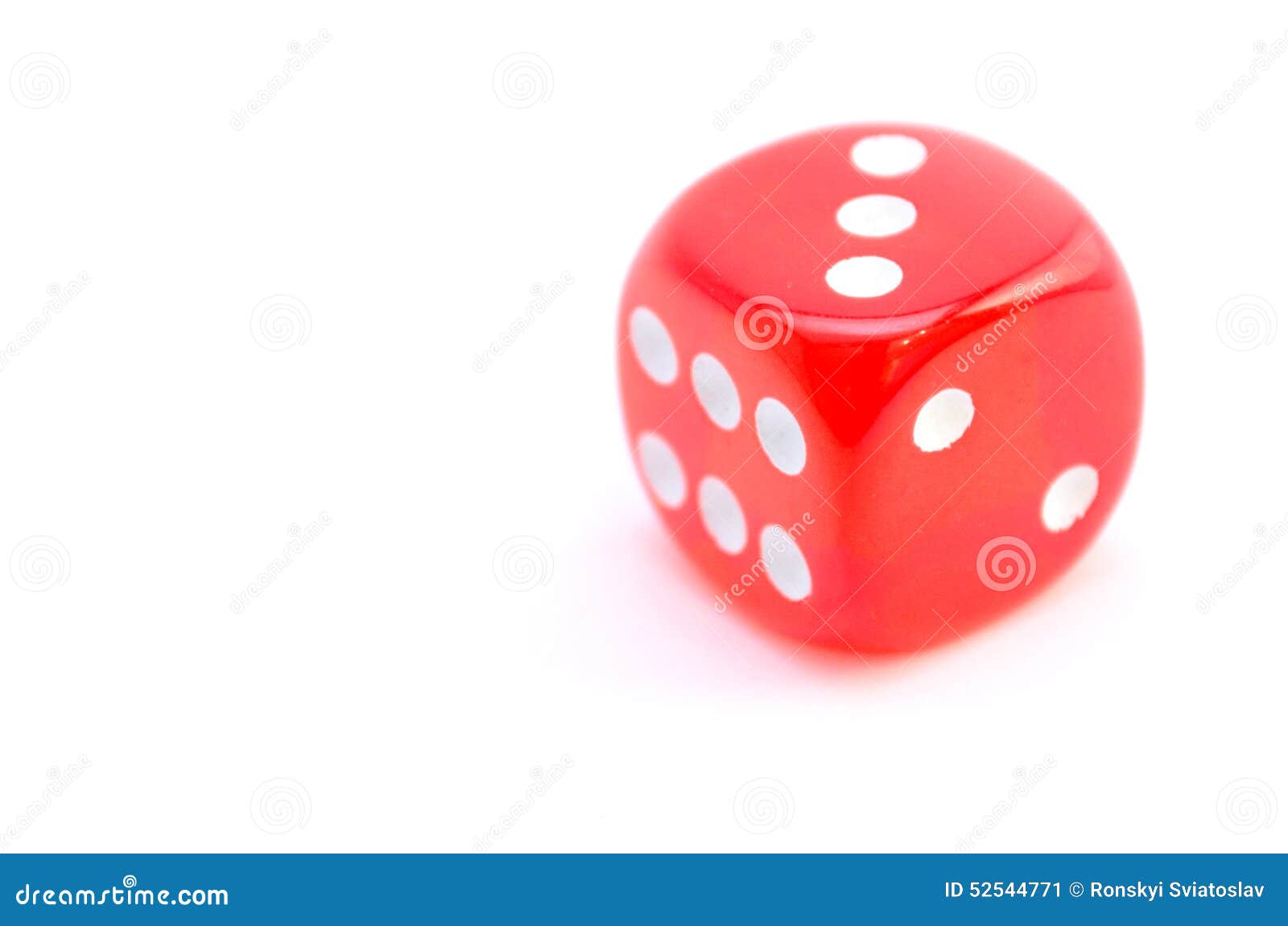 Red dice stock image. Image of casino, three, isolated - 52544771