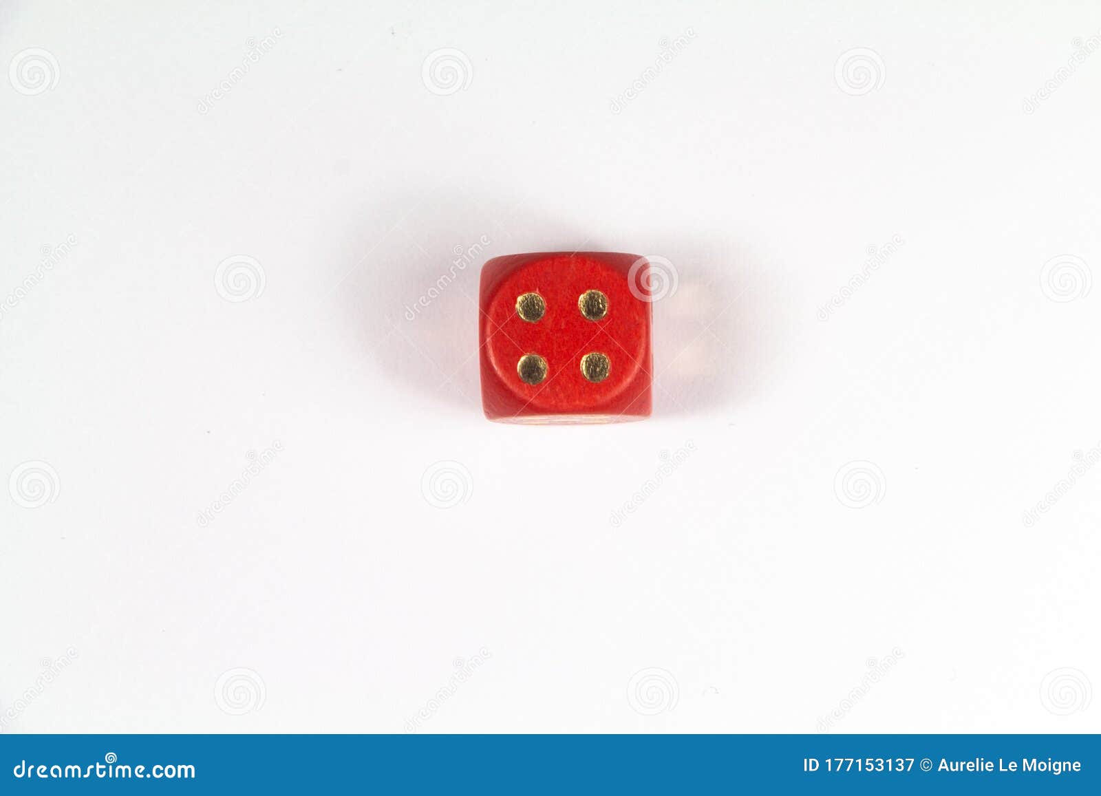 Red Dice on White Background Stock Image - Image of colorful, wood ...