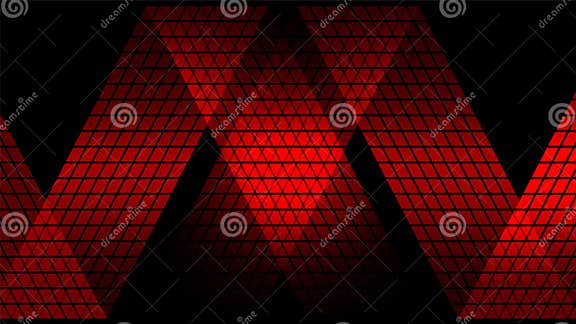 Red Digital Abstract Technology Background Stock Vector - Illustration ...