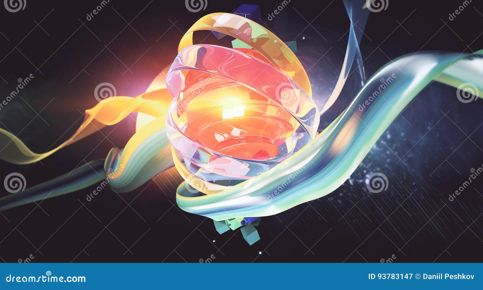 Red digital art stock illustration. Illustration of light - 93783147