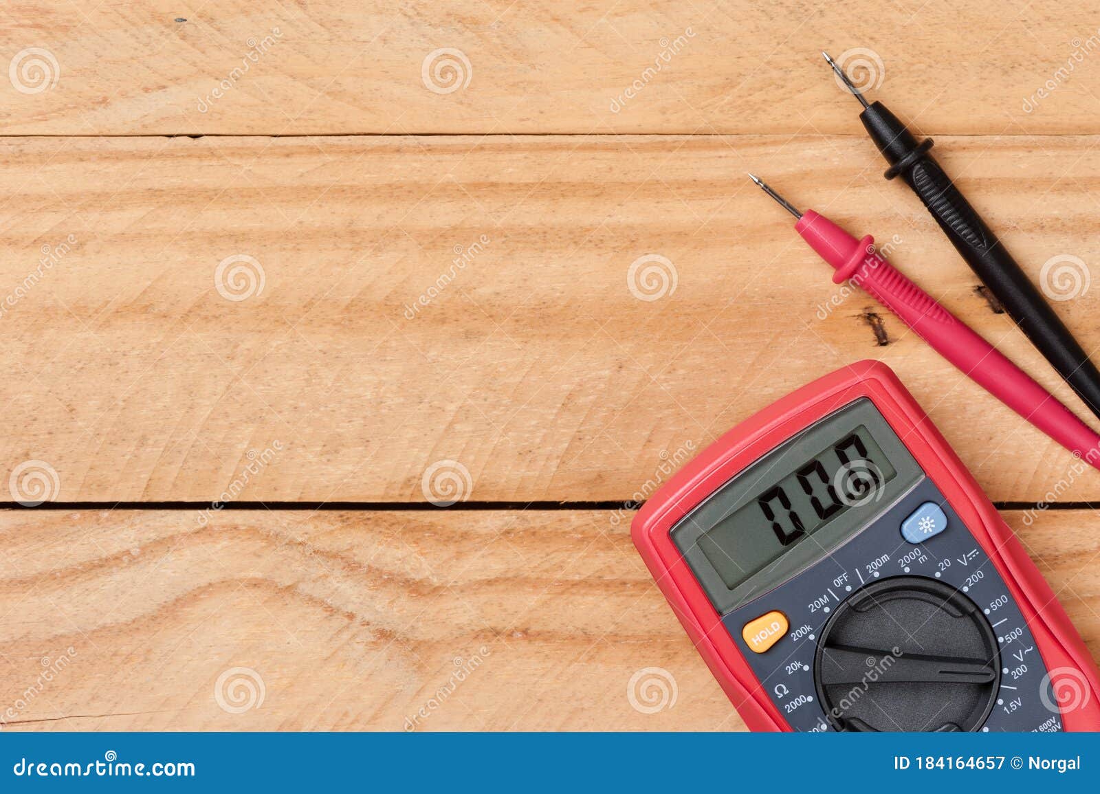 Red digital multimeter stock image. Image of technician - 184164657