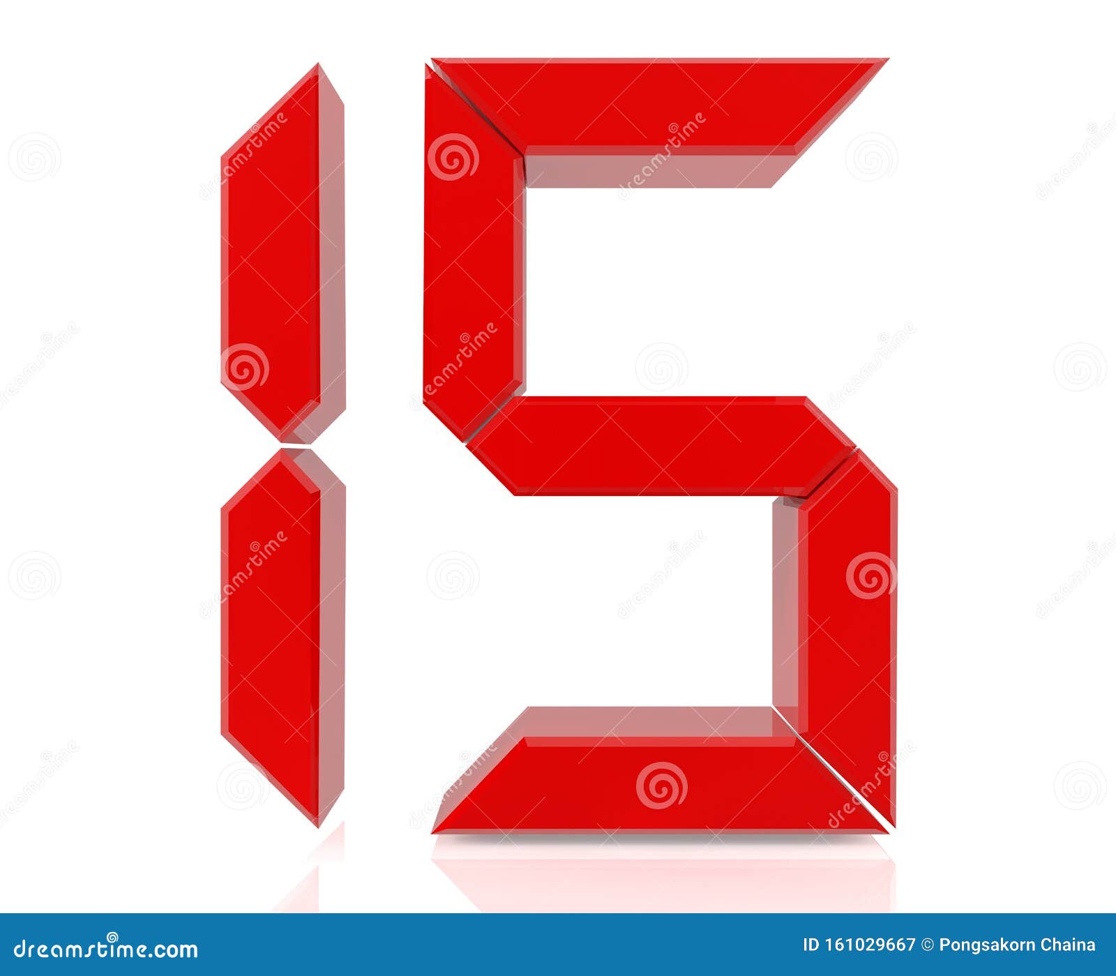 Thirteen Digital Number 13 Vector Illustration | CartoonDealer.com ...