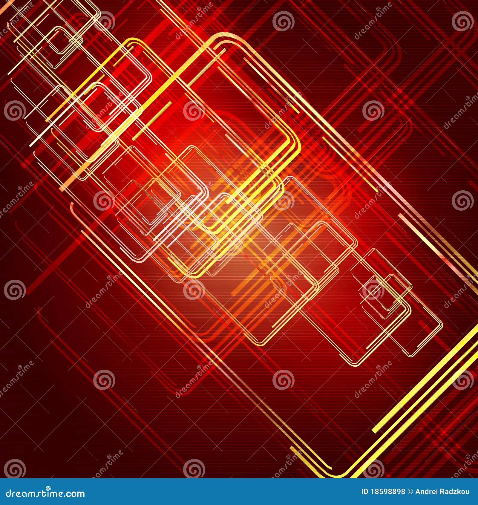 Red digital pattern stock vector. Illustration of template - 18598898