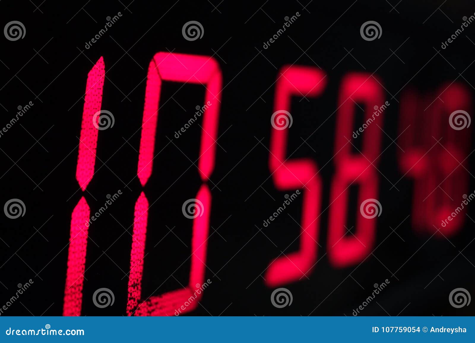 Red Digital Timer, Numbers Counting. Stock Photo - Image of watch ...