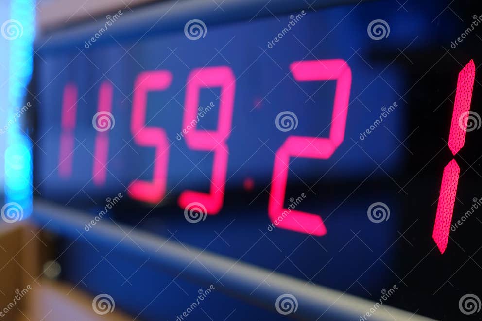 Red Digital Timer, Numbers Counting. Stock Photo - Image of glow, watch ...