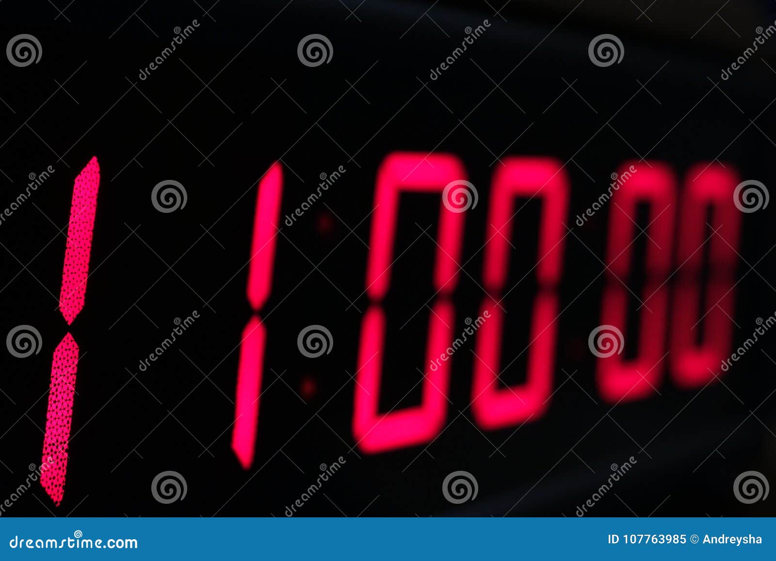 Red Digital Timer, Numbers Counting. Stock Image - Image of technology ...