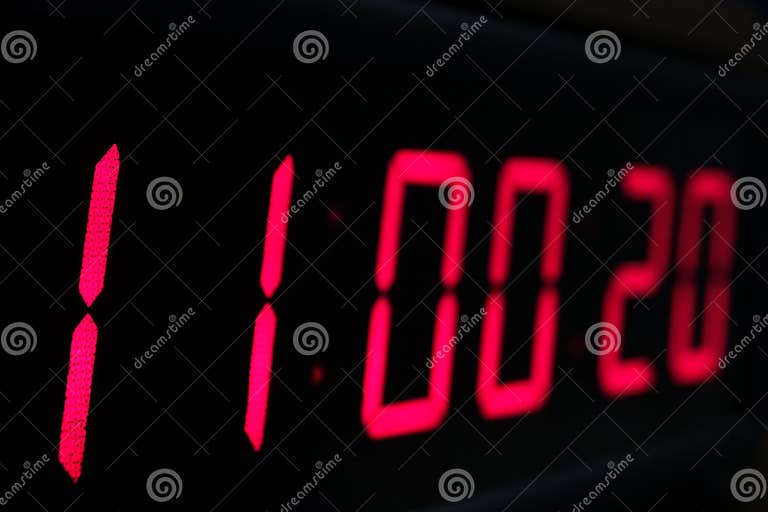 Red Digital Timer, Numbers Counting. Stock Photo - Image of sleep ...