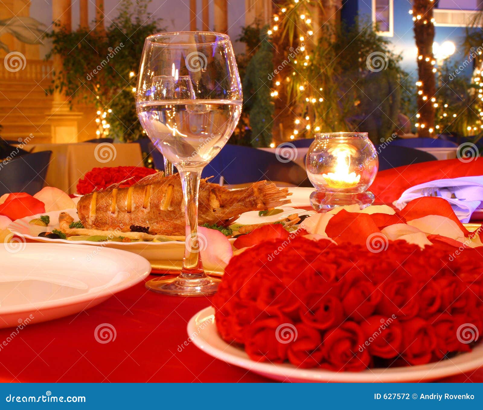 Red dinner table stock photo. Image of barbecue, drunk - 627572