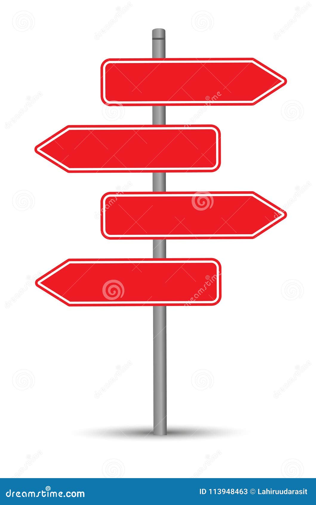 Red direction symbol board stock vector. Illustration of graphic ...