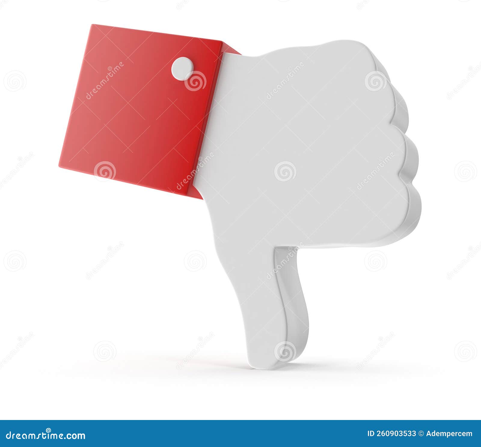 Red Dislike Icon stock illustration. Illustration of network - 260903533