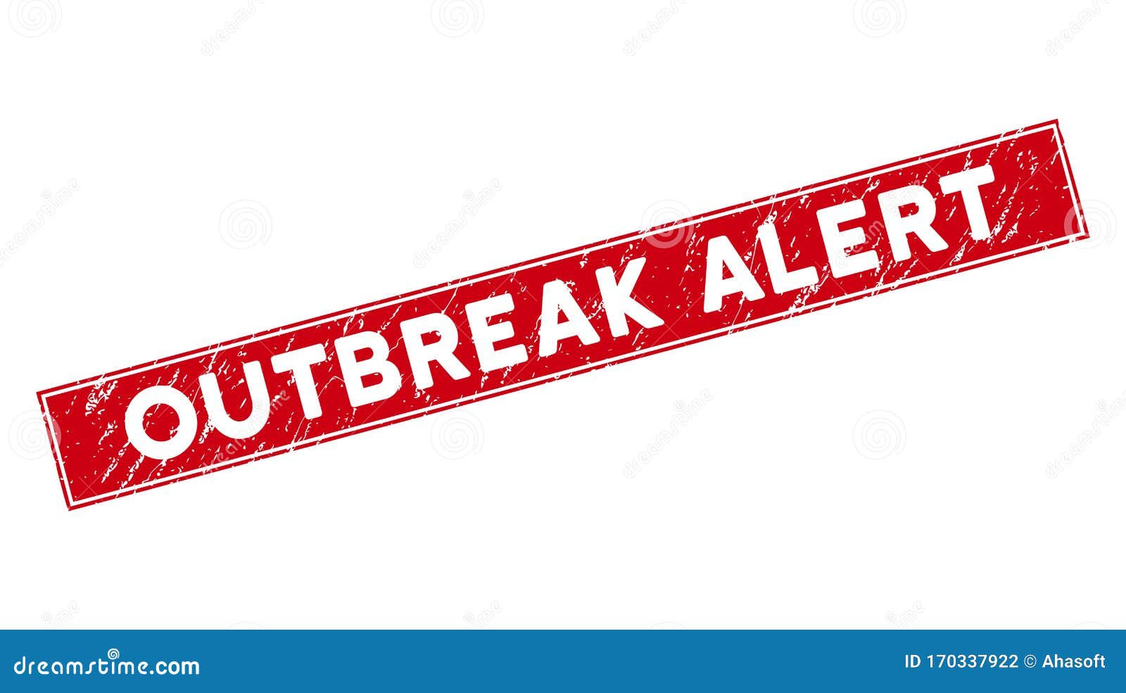 Red Distress Outbreak Alert Rectangle Stamp Seal Stock Vector ...