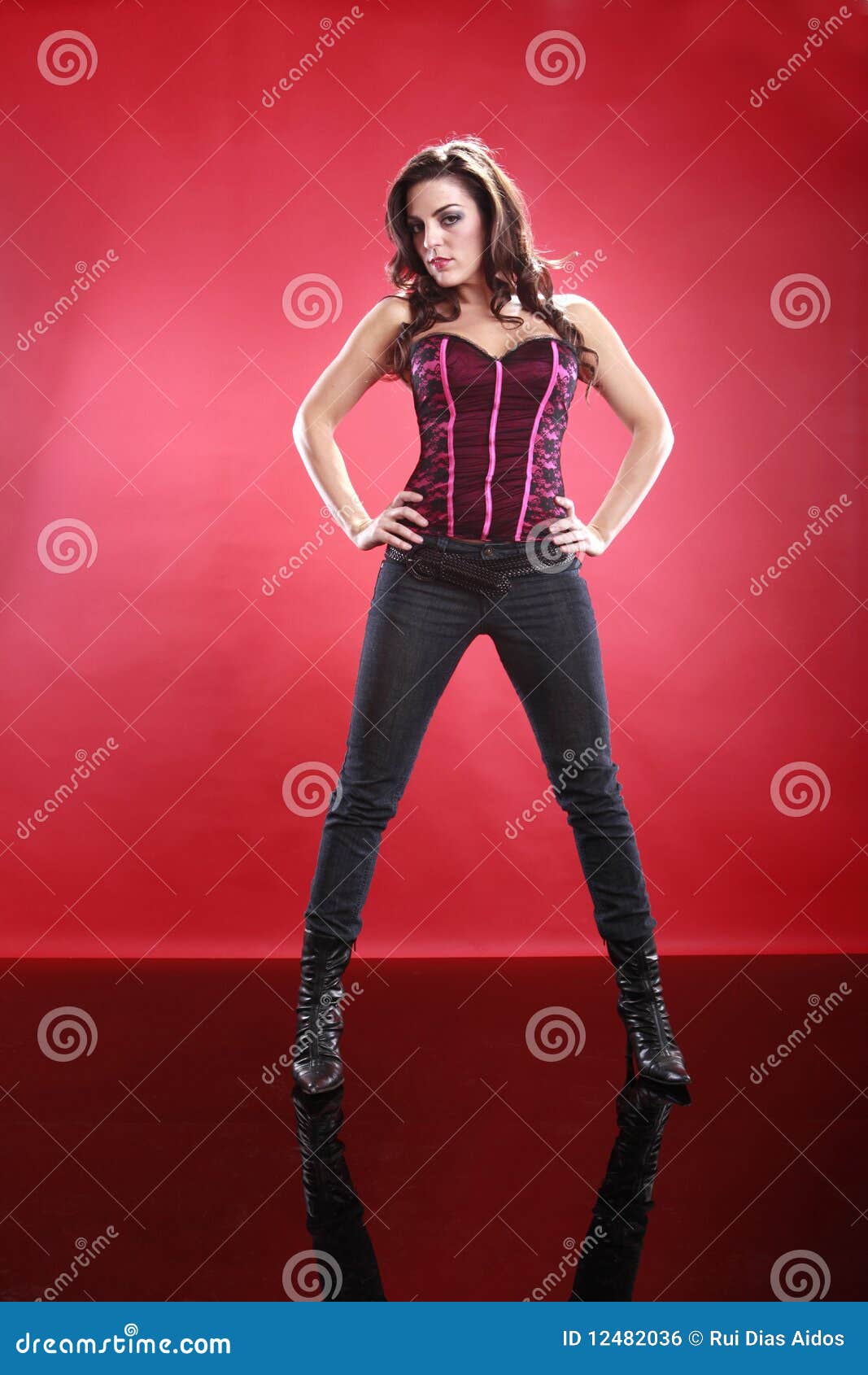 Red diva stock photo. Image of lifestyle, full, beautiful - 12482036