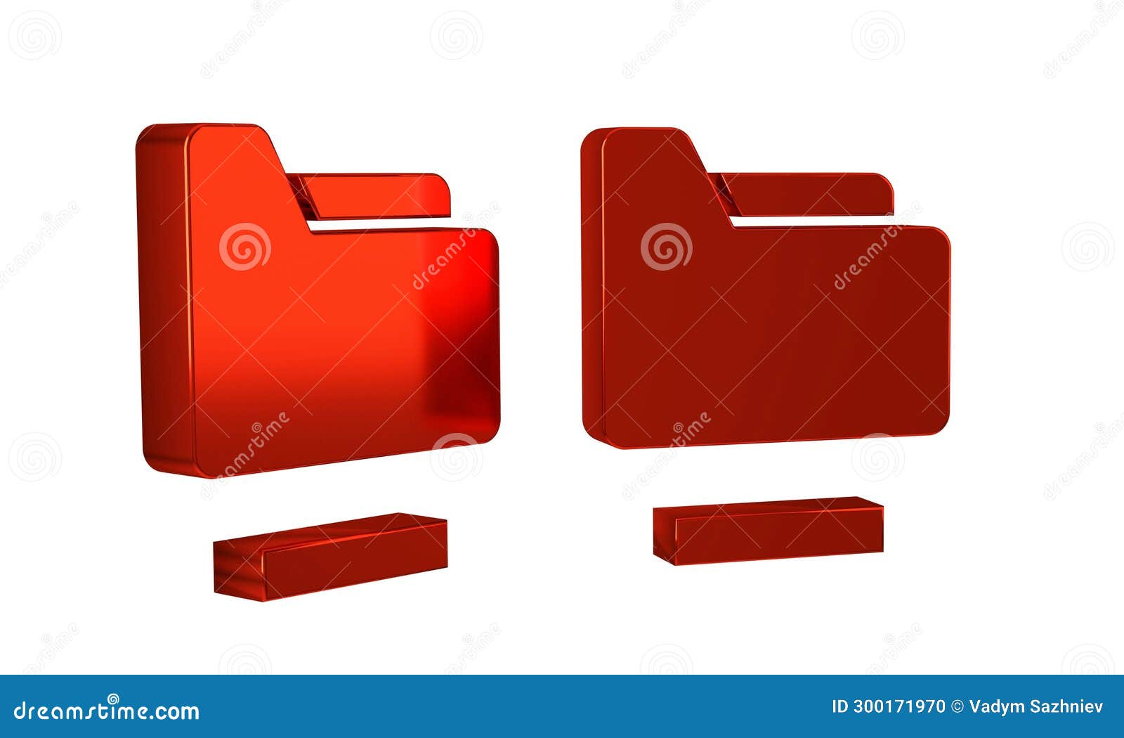 Red Document Folder Icon Isolated on Transparent Background. Accounting ...
