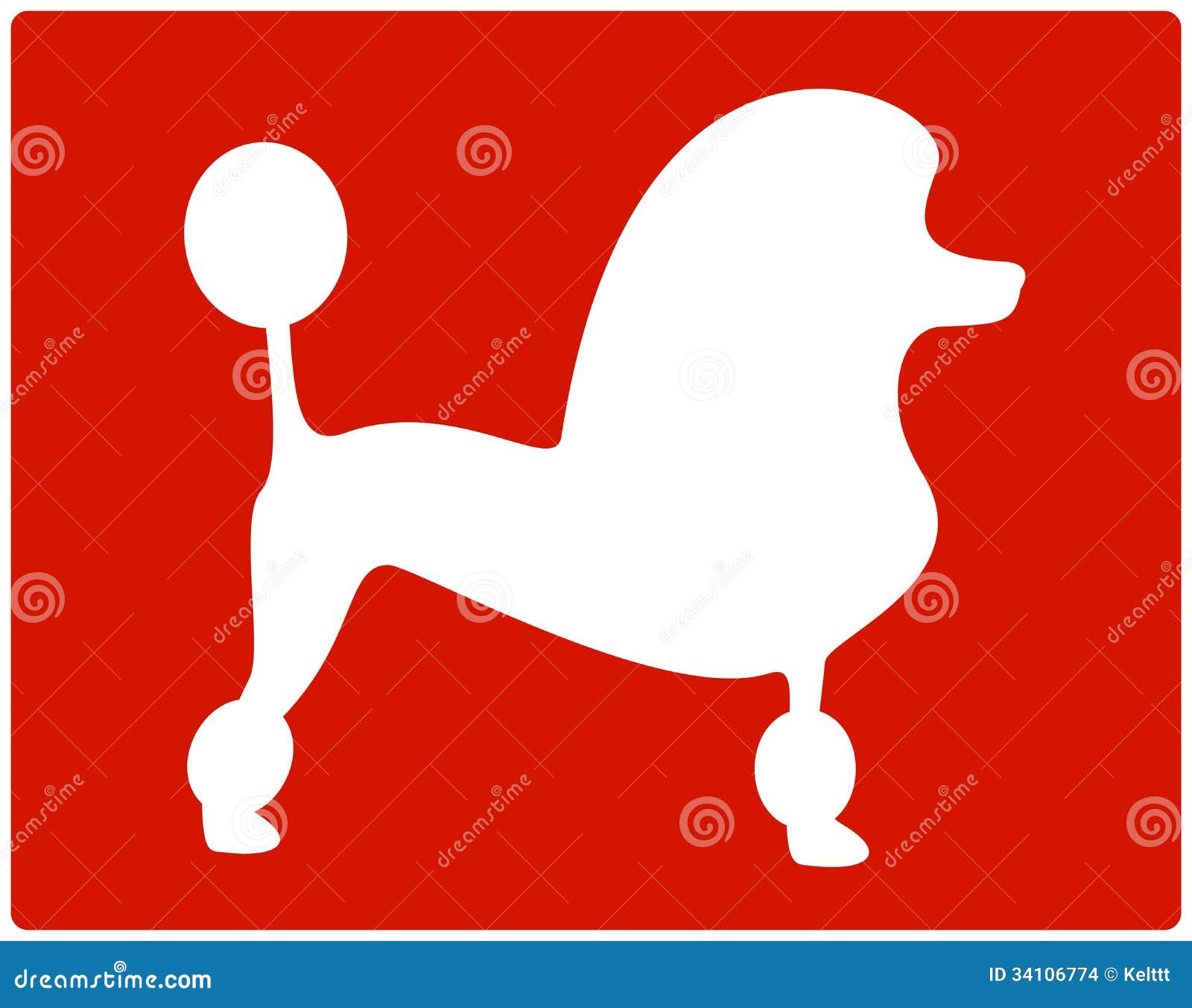 Poodle Icon Vector Isolated On White Background, Poodle Sign , Thin ...
