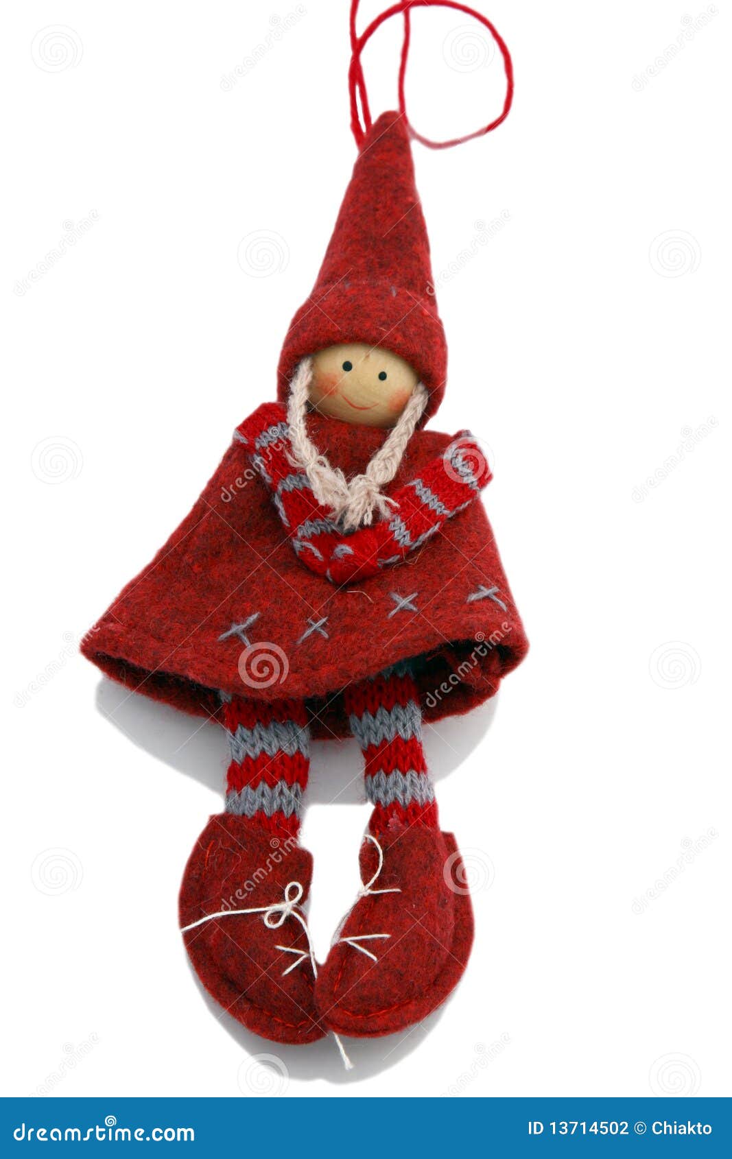 Red doll stock photo. Image of winter, present, wool - 13714502