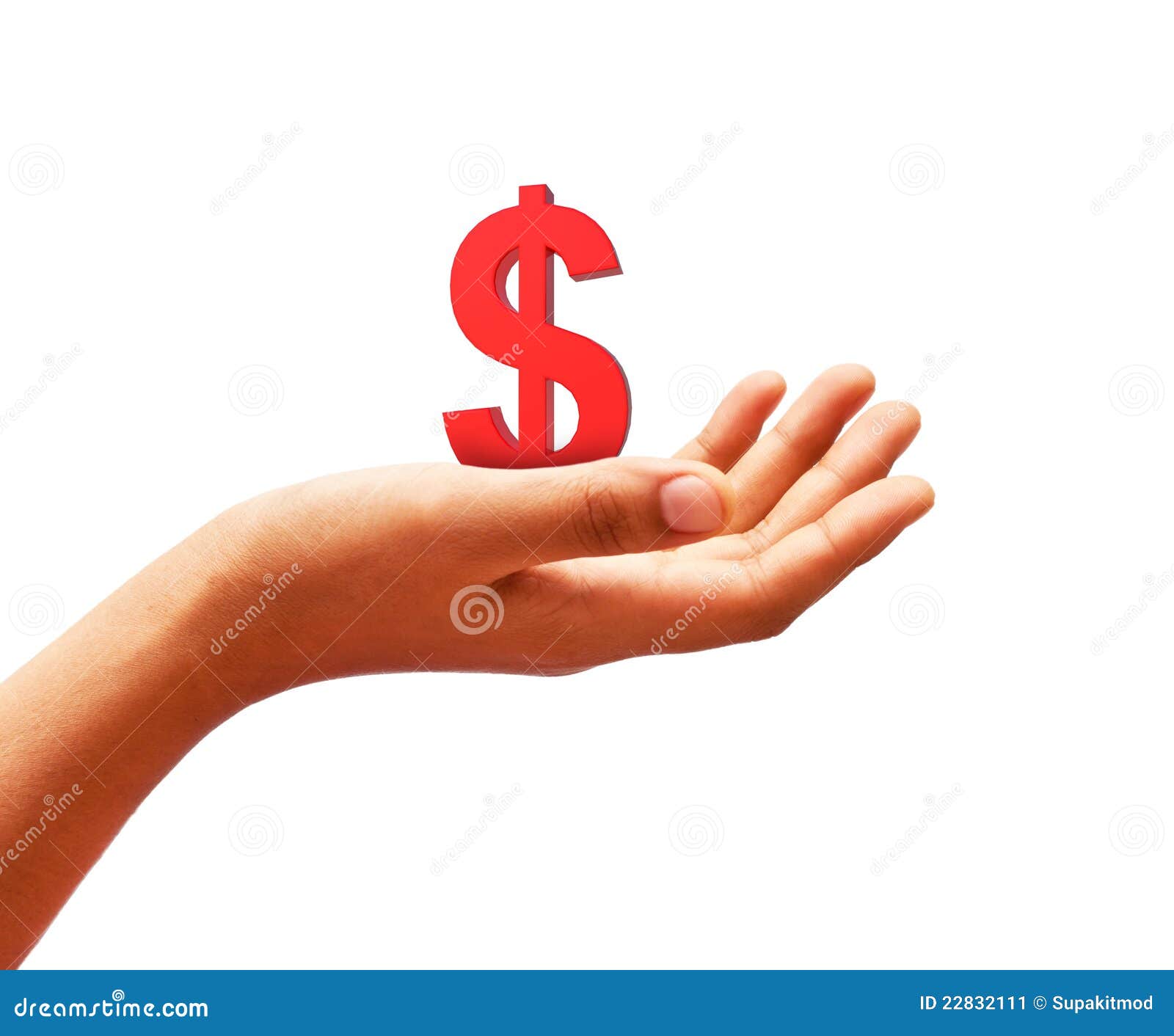 Red dollar stock illustration. Illustration of young - 22832111