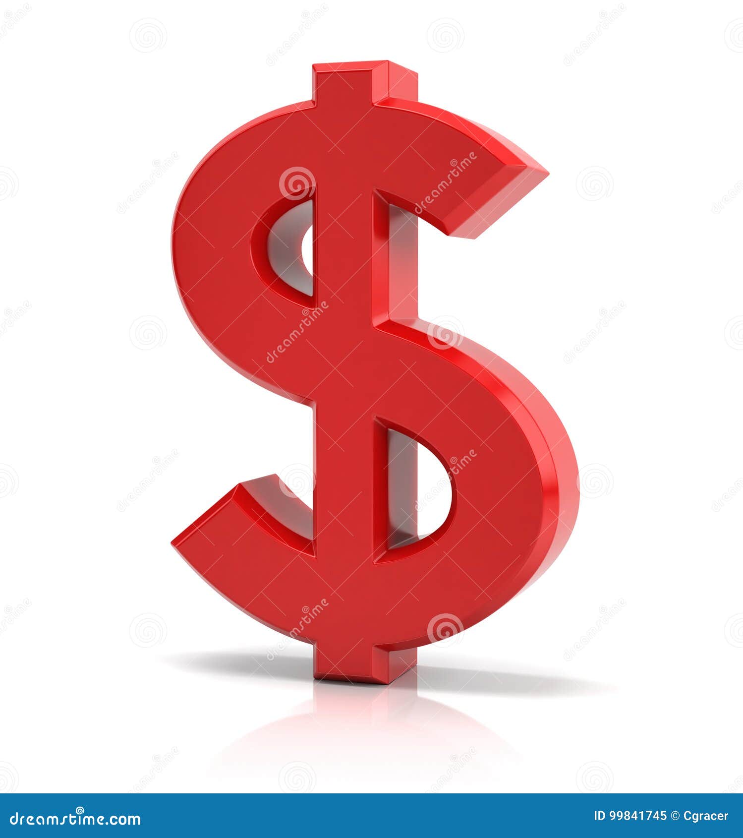 Red dollar sign stock illustration. Illustration of buck - 99841745