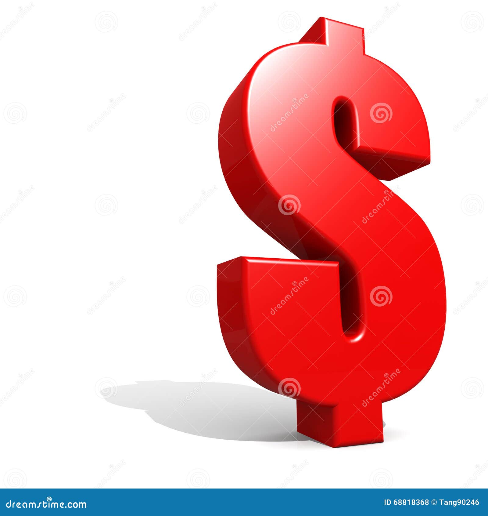 Red dollar sign stock illustration. Illustration of loan - 68818368