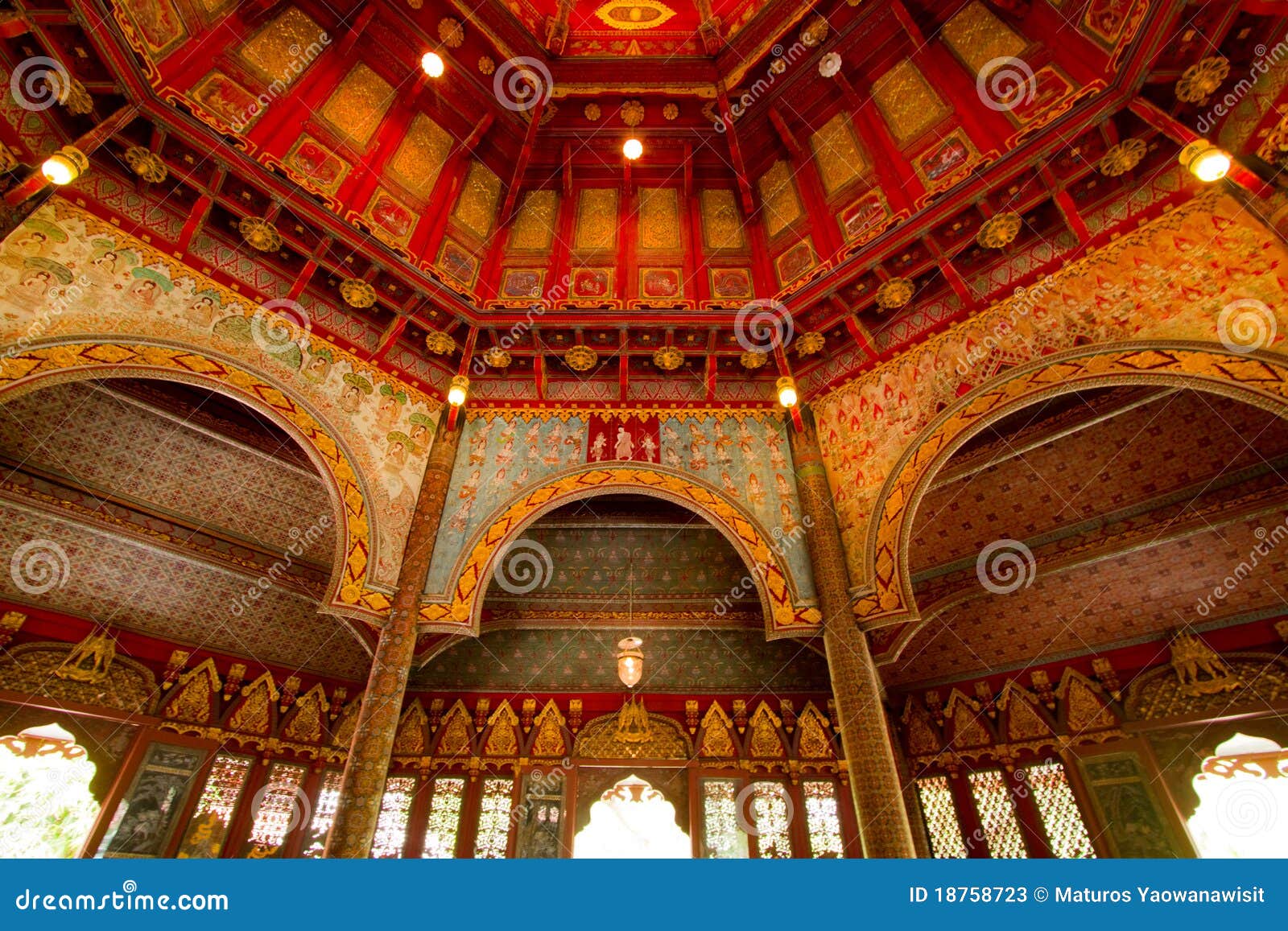 Red Dome stock image. Image of decoration, design, decorate - 18758723