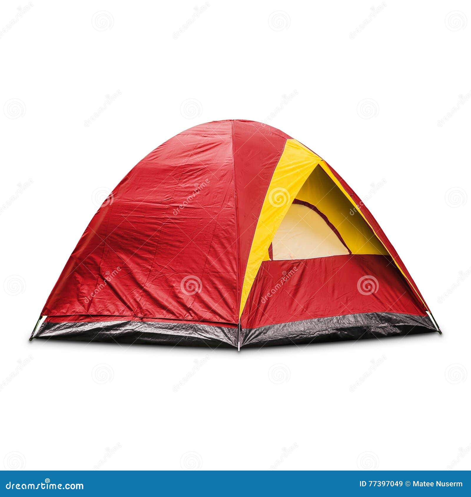 Red dome tent stock image. Image of camp, scene, tent - 77397049