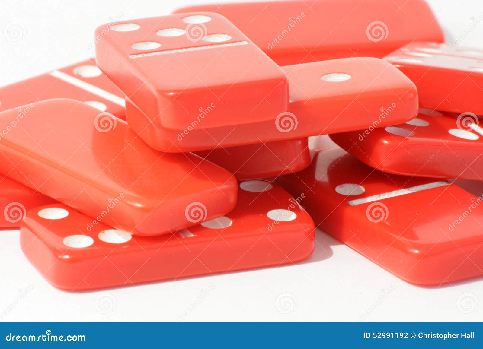 Red Dominoes stock photo. Image of color, group, standing - 52991192
