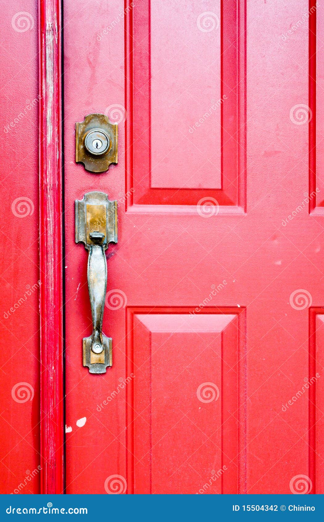 Red door stock photo. Image of door, handle, patina, lock - 15504342