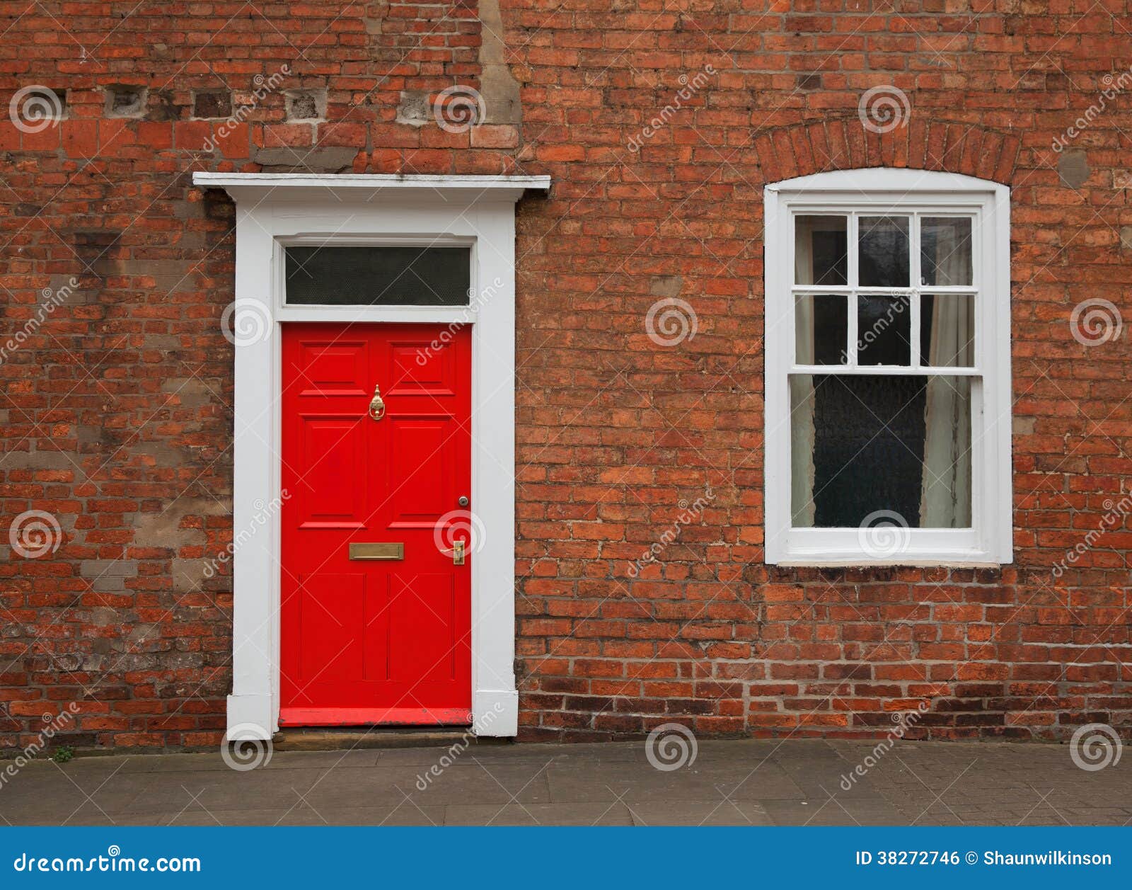 Red Door stock photo. Image of home, entrance, wall, front - 38272746