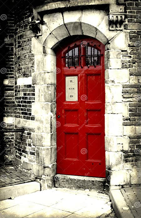 Red Door stock image. Image of street, style, architecture - 486189