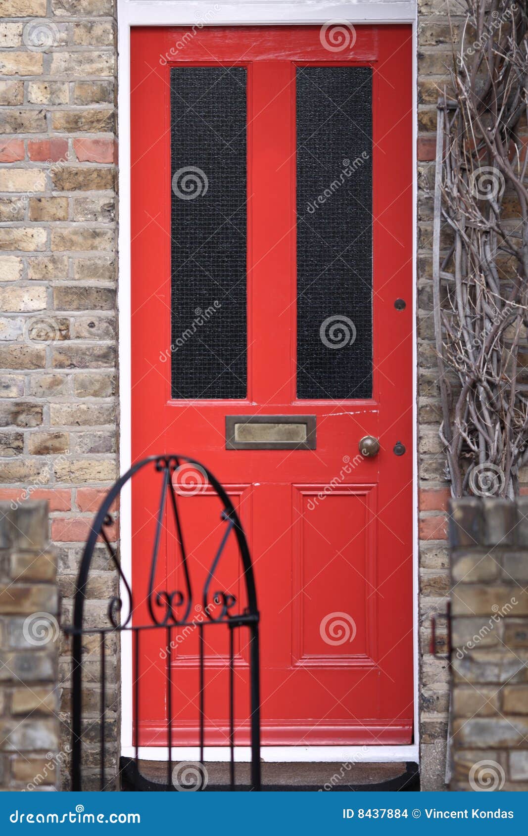 Red Door stock photo. Image of gate, house, entry, wall - 8437884