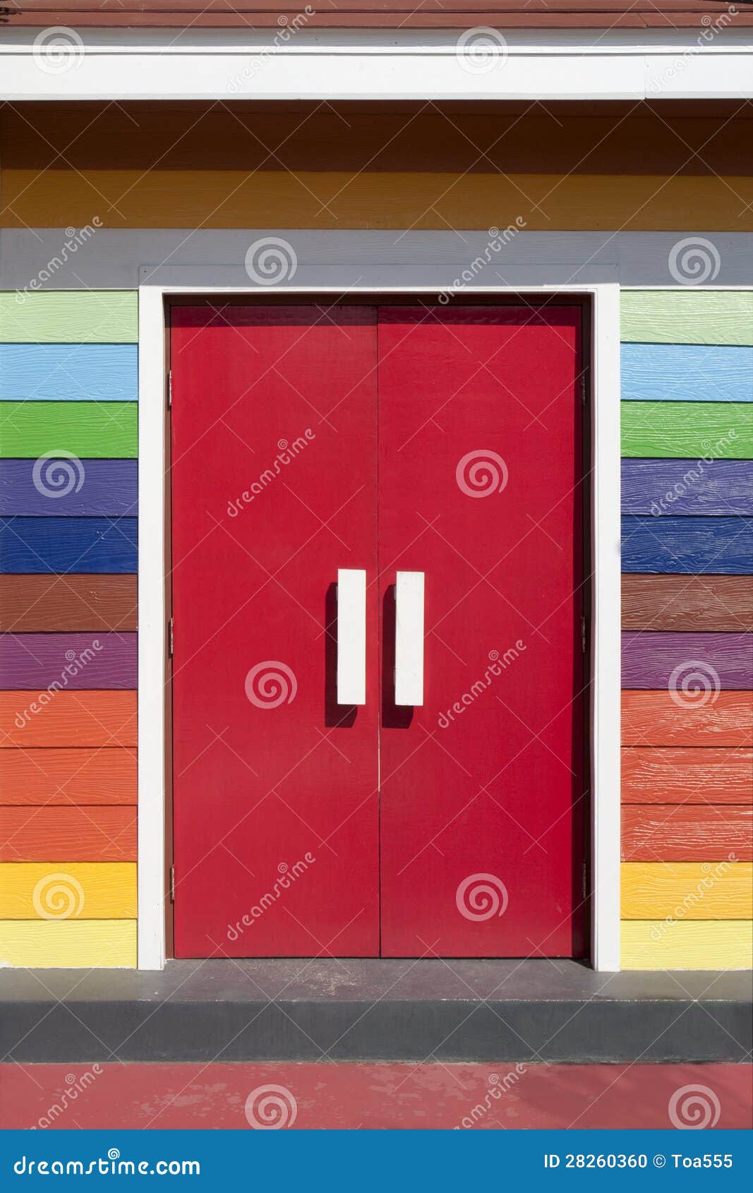 Red Door closed stock photo. Image of green, rough, decide - 28260360