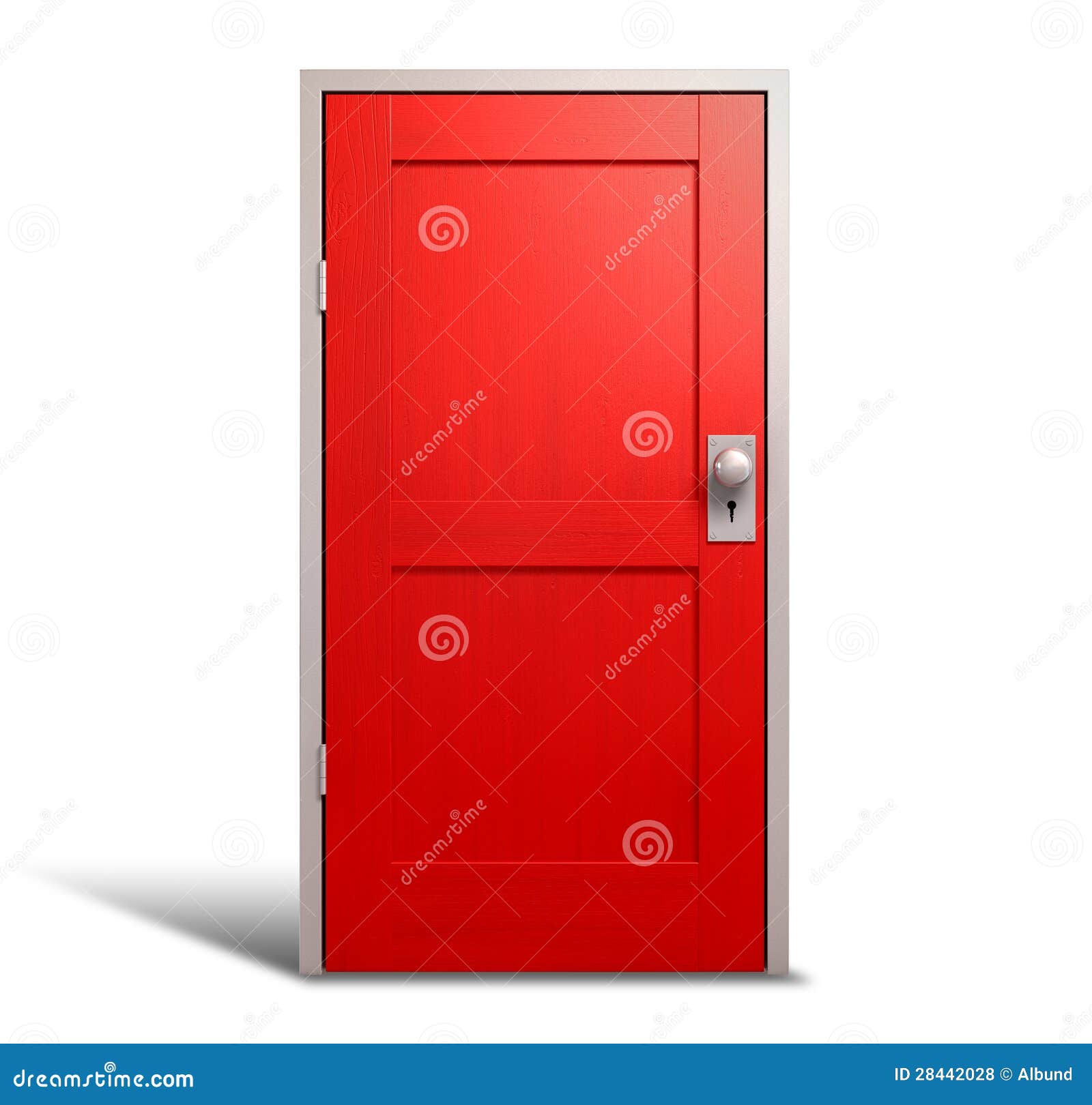 Red Door and Door Frame stock illustration. Illustration of hinges ...