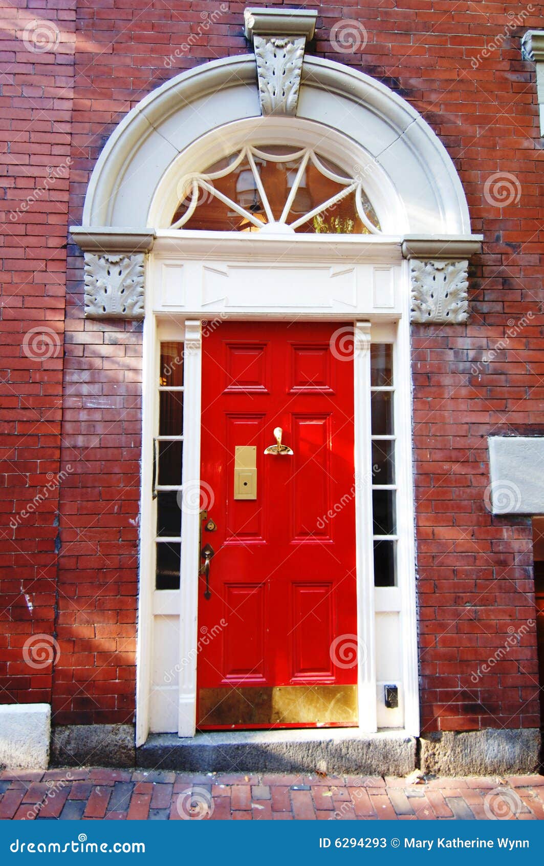Red door entryway stock image. Image of color, colourful - 6294293