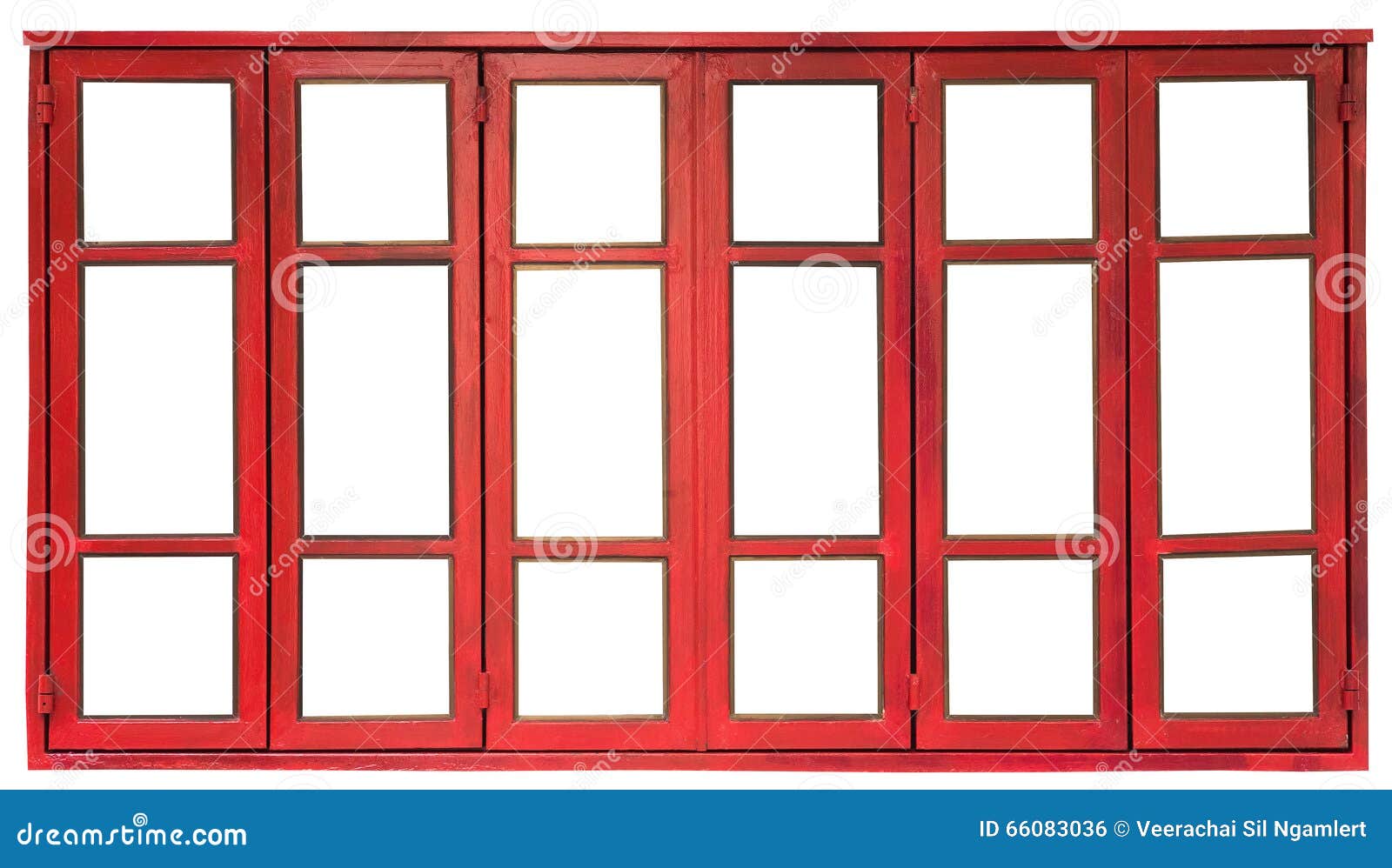 Red Door Frame on White Background. Stock Photo - Image of wood ...
