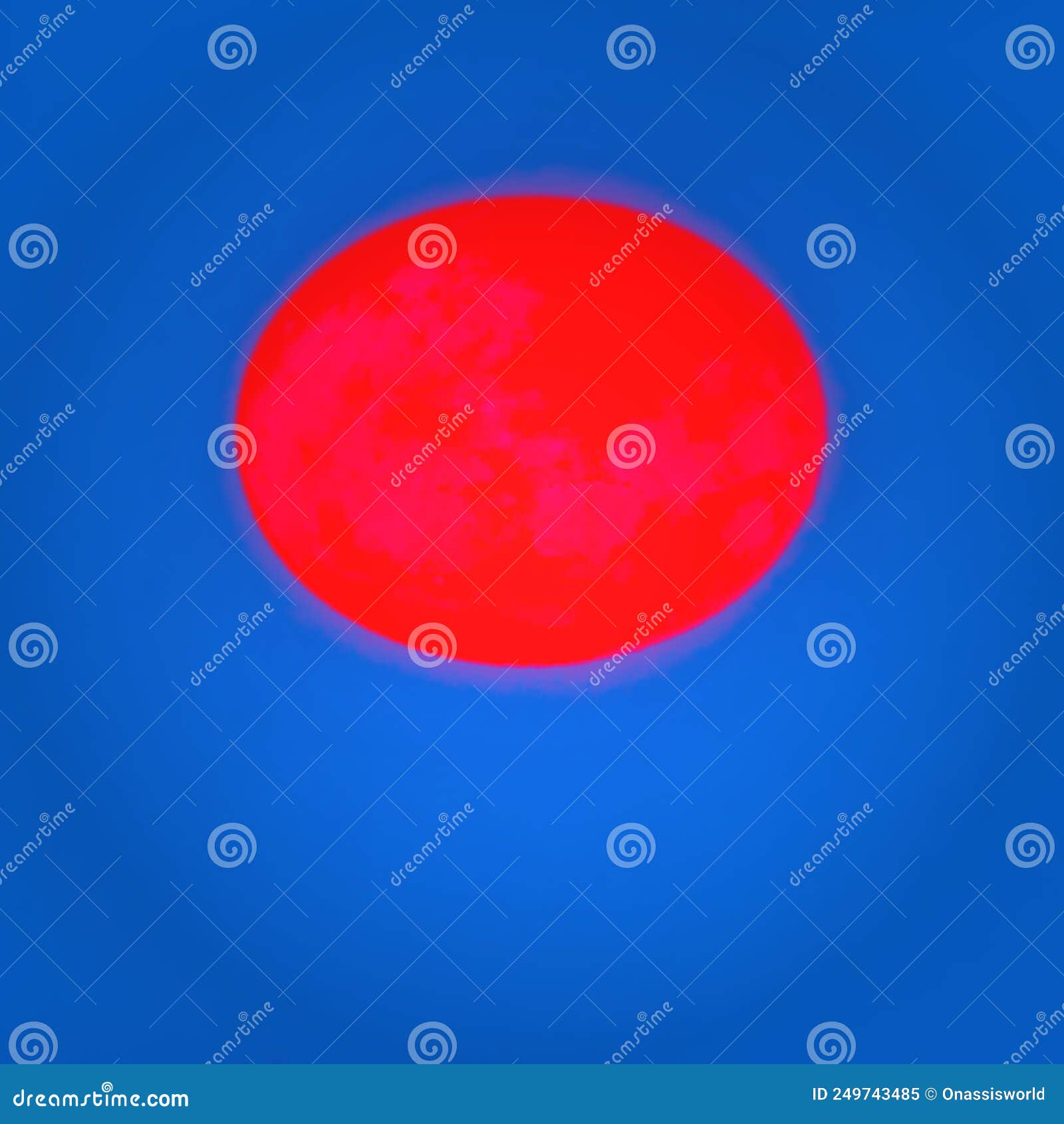 Red Dot Blob Blue Background Abstract Shades Shapes and Blurs Stock ...