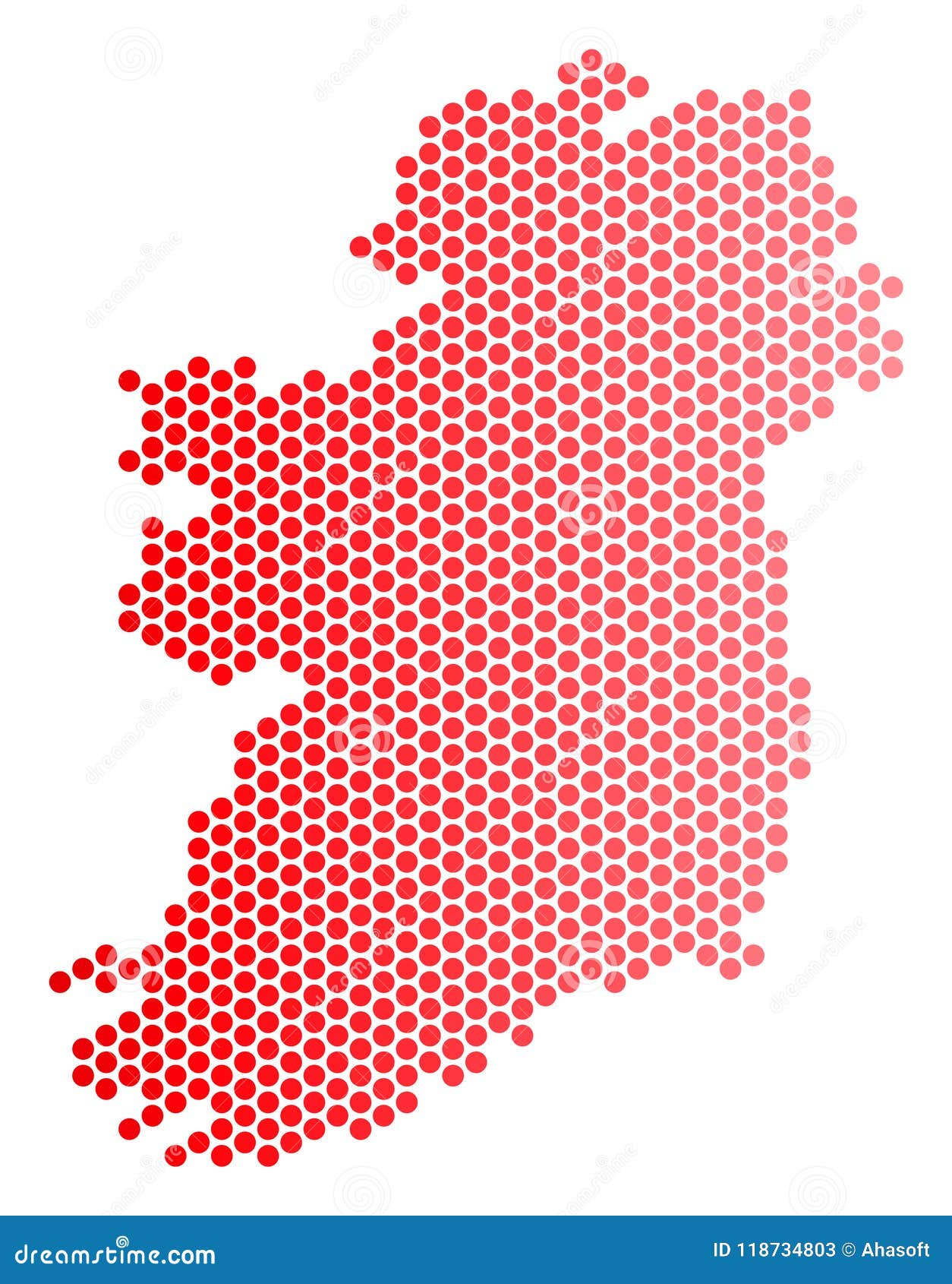Red Dot Ireland Countries Map Stock Vector - Illustration of national ...