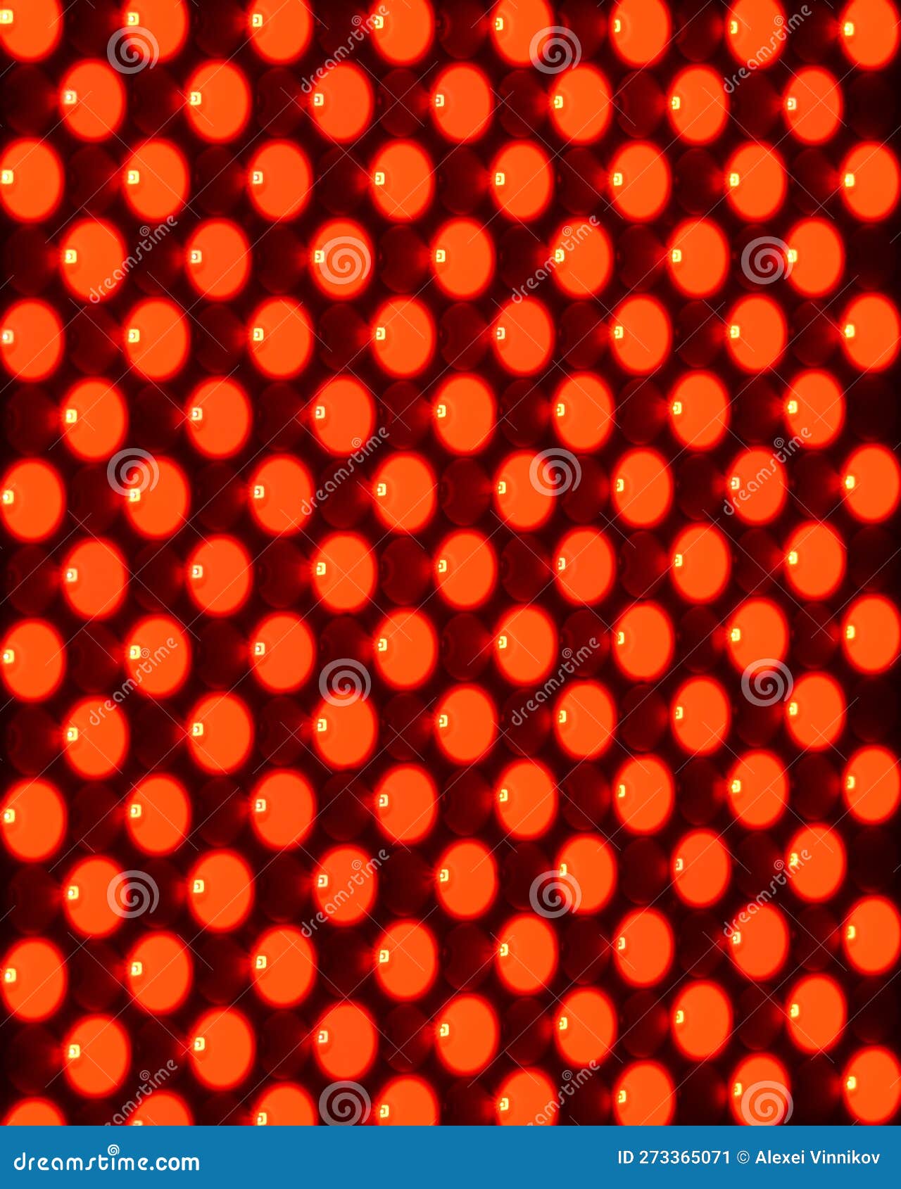 Red Dot Led Lights on Black. Red Glowing Circles on Black. Checkerboard ...