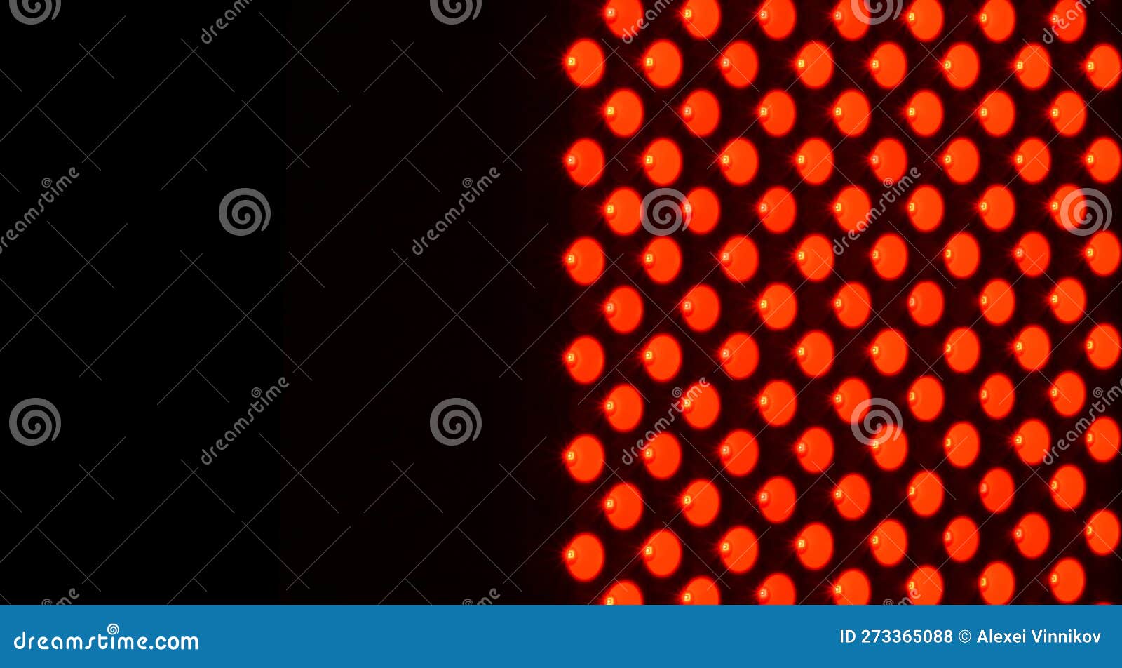 Red Dot Led Lights on Black. Red Glowing Circles on Black. Checkerboard ...