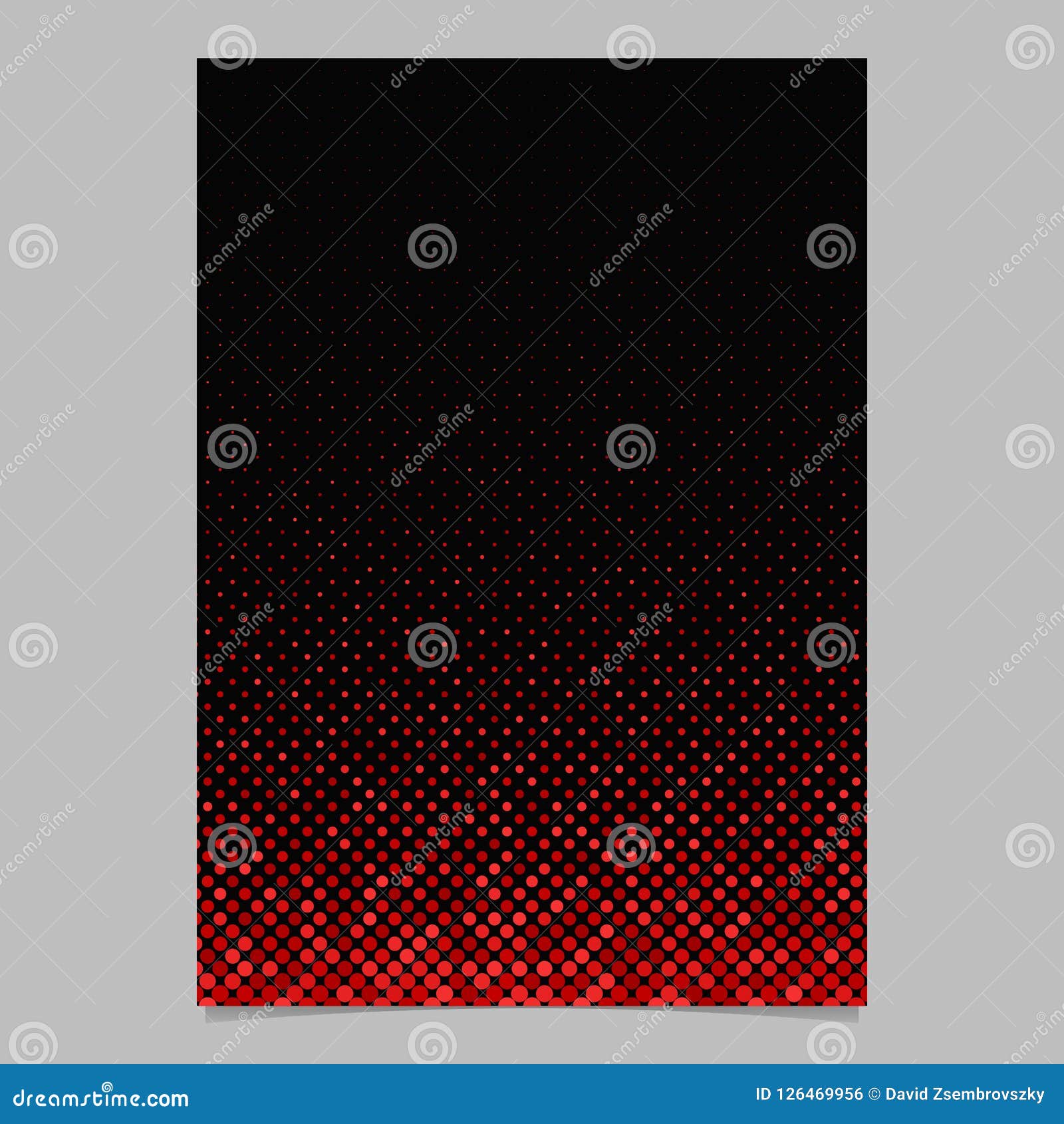 Red Dot Pattern Brochure Background - Vector Stationery Template Stock ...