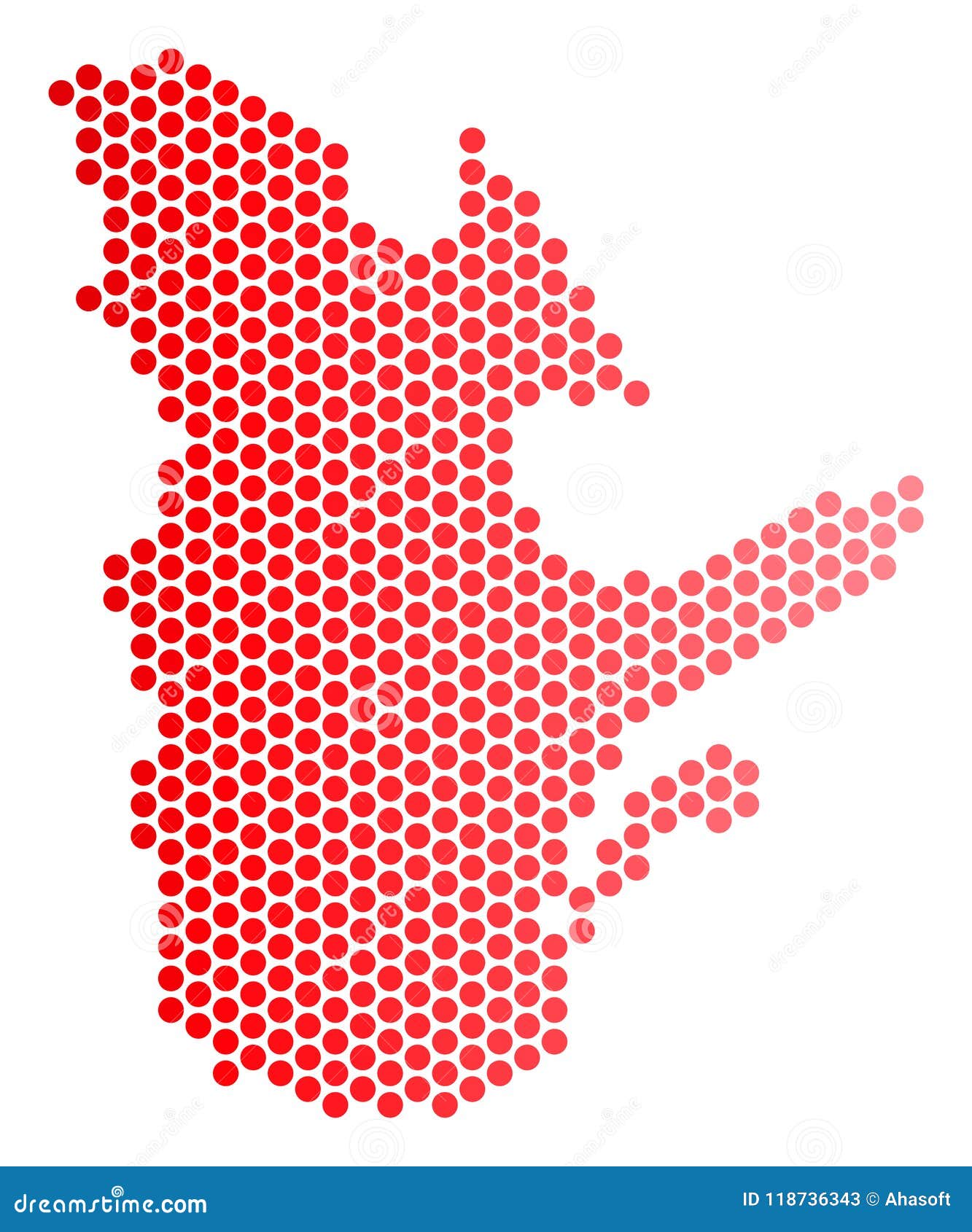 Pixelated Quebec Province Map Cartoon Vector | CartoonDealer.com #122651289