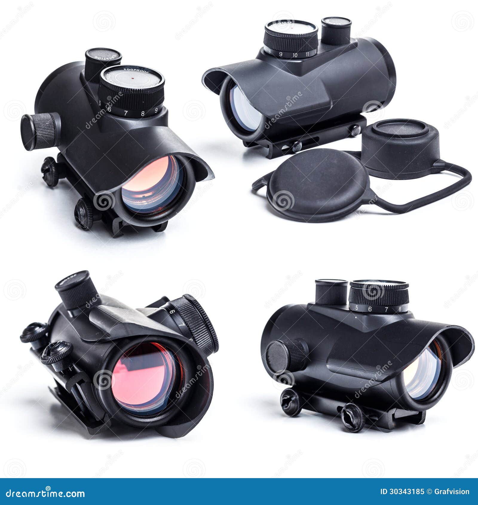 Red dot scope stock image. Image of military, scope, force - 30343185