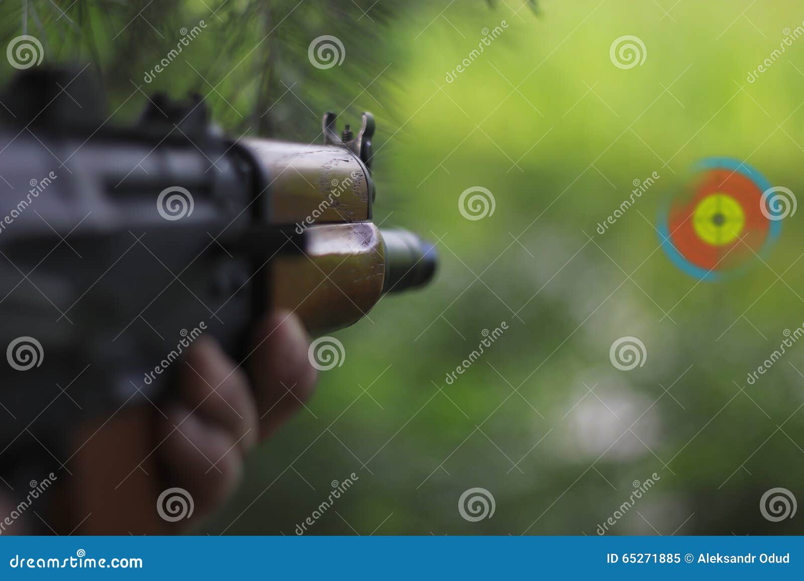 Red Dot Scope for Assault Rifle Sight Red Target Stock Image - Image of ...