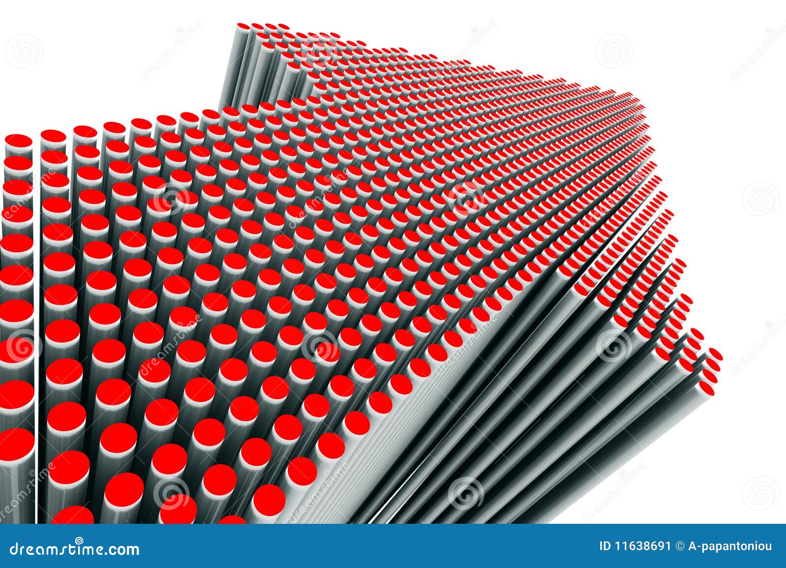 Red Dots Arrow stock illustration. Illustration of perspective - 11638691