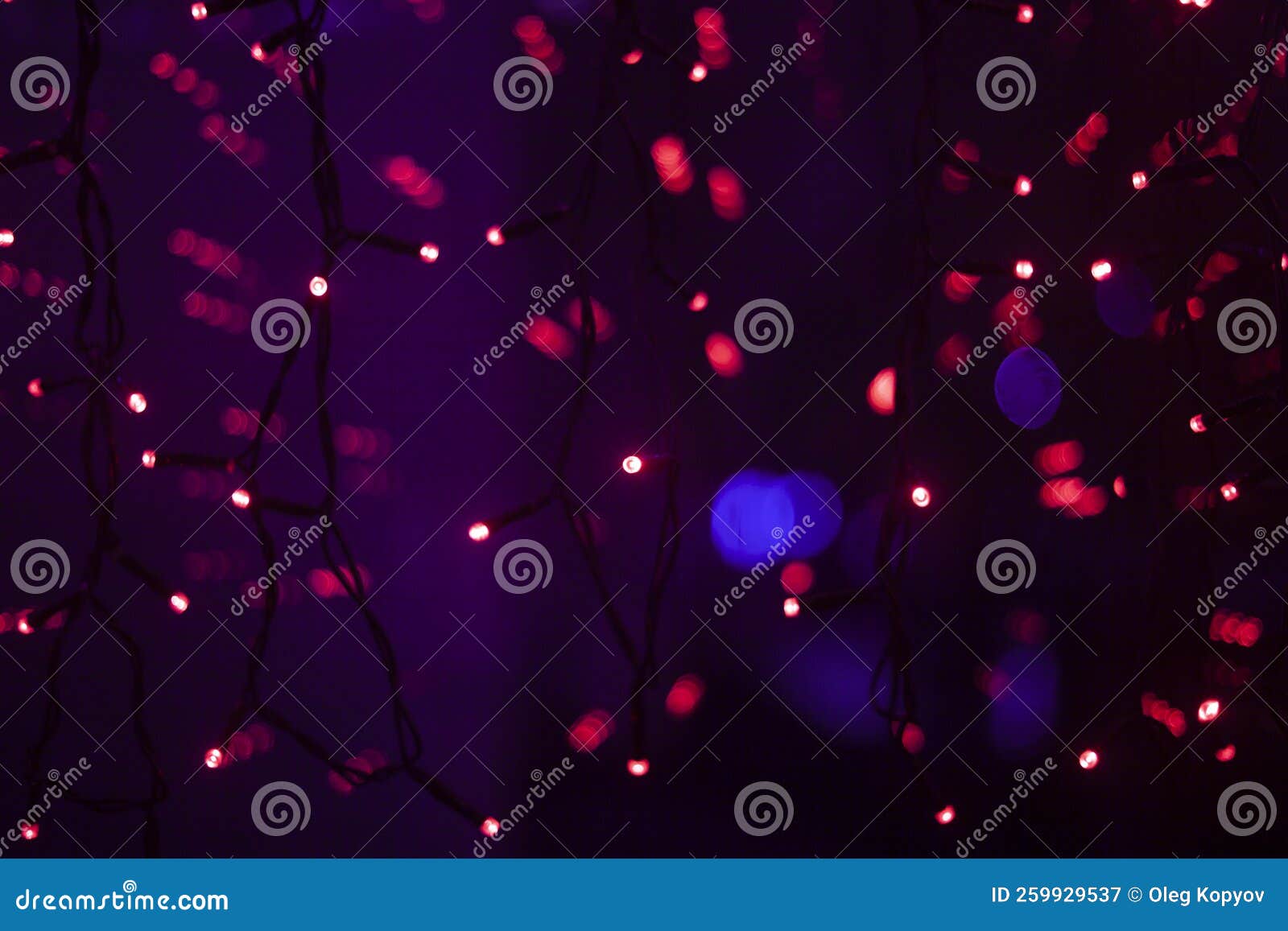 Red Dots in Space. Lights in Dark. Red Light Bulbs Stock Image - Image ...