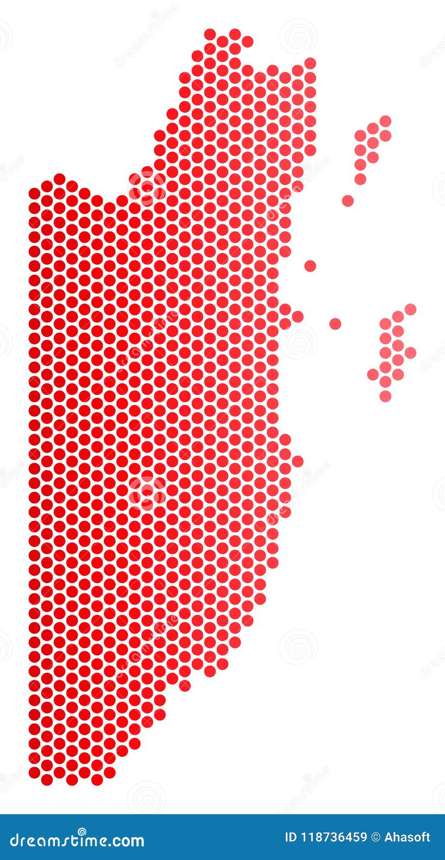 Red Dot Belize Map stock vector. Illustration of location - 118736459