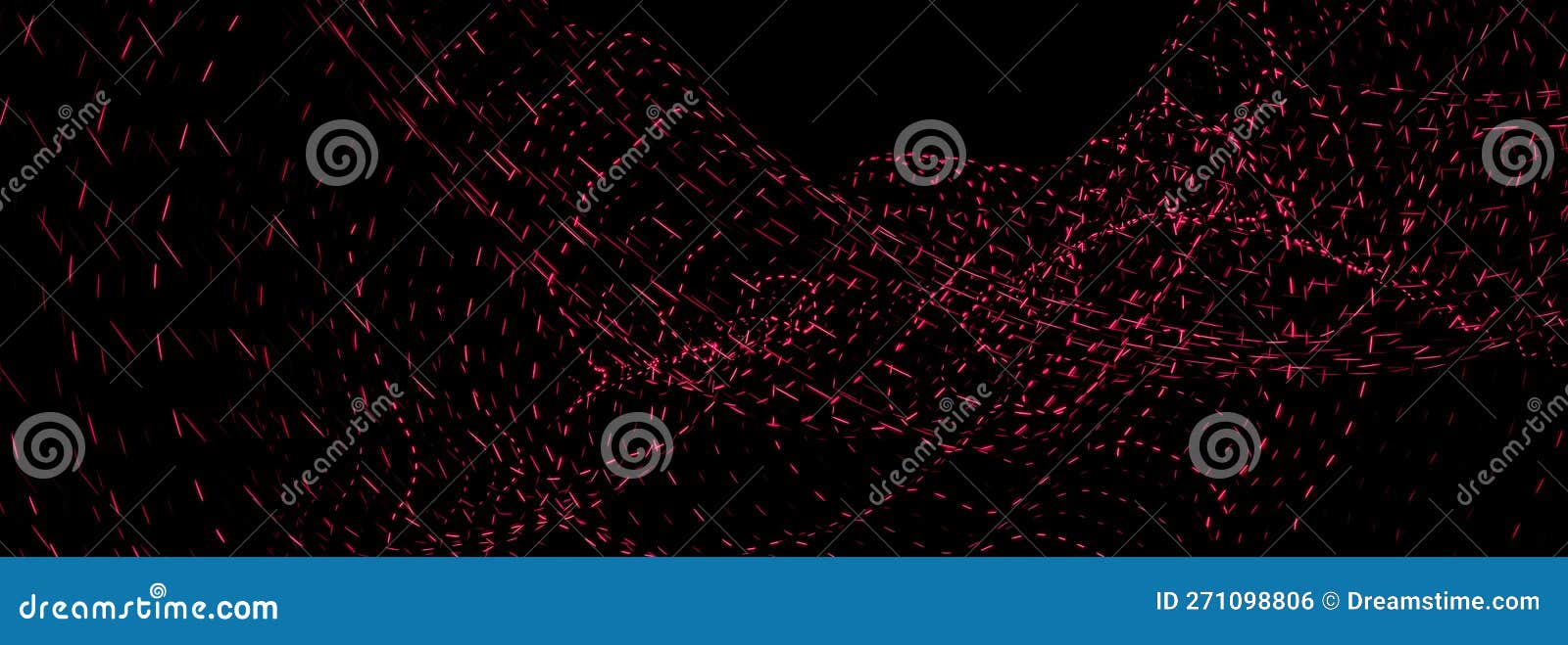 Red Dotted Lines of Lights on a Black Background Stock Photo - Image of ...