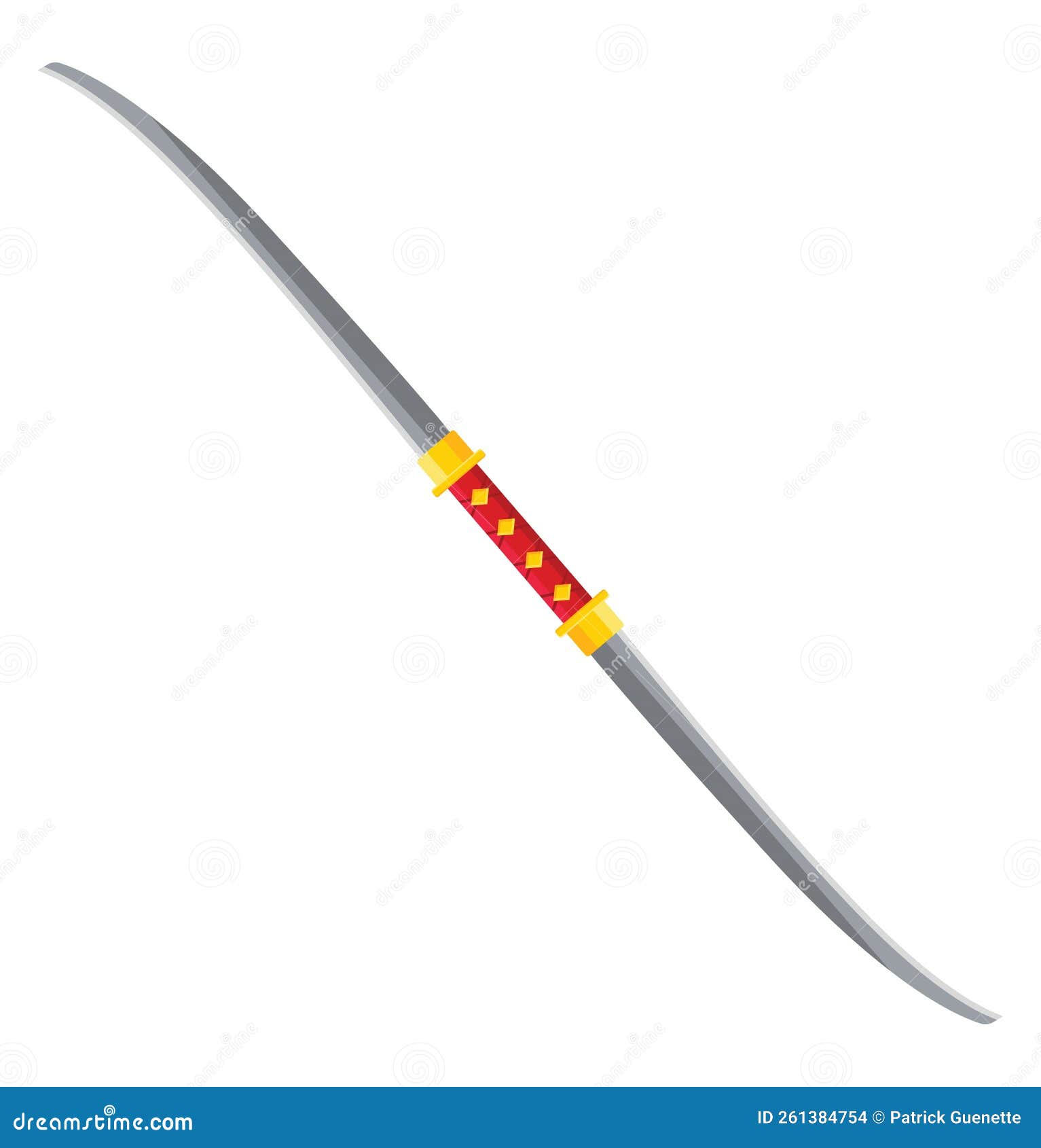 Red Double Blade Sword, Icon Stock Vector - Illustration of battle ...