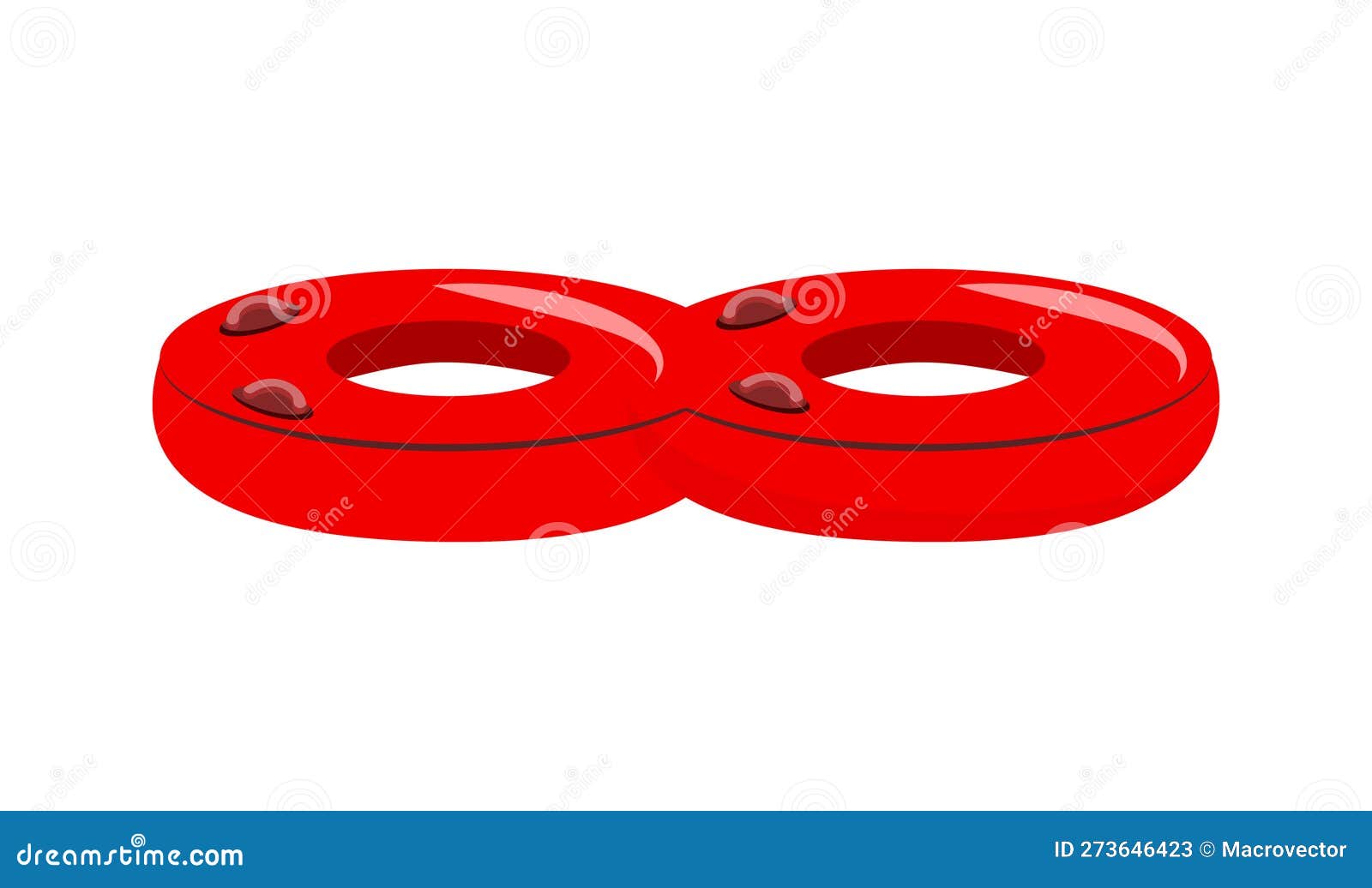 Flat Inflatable Ring stock vector. Illustration of ring - 273646423