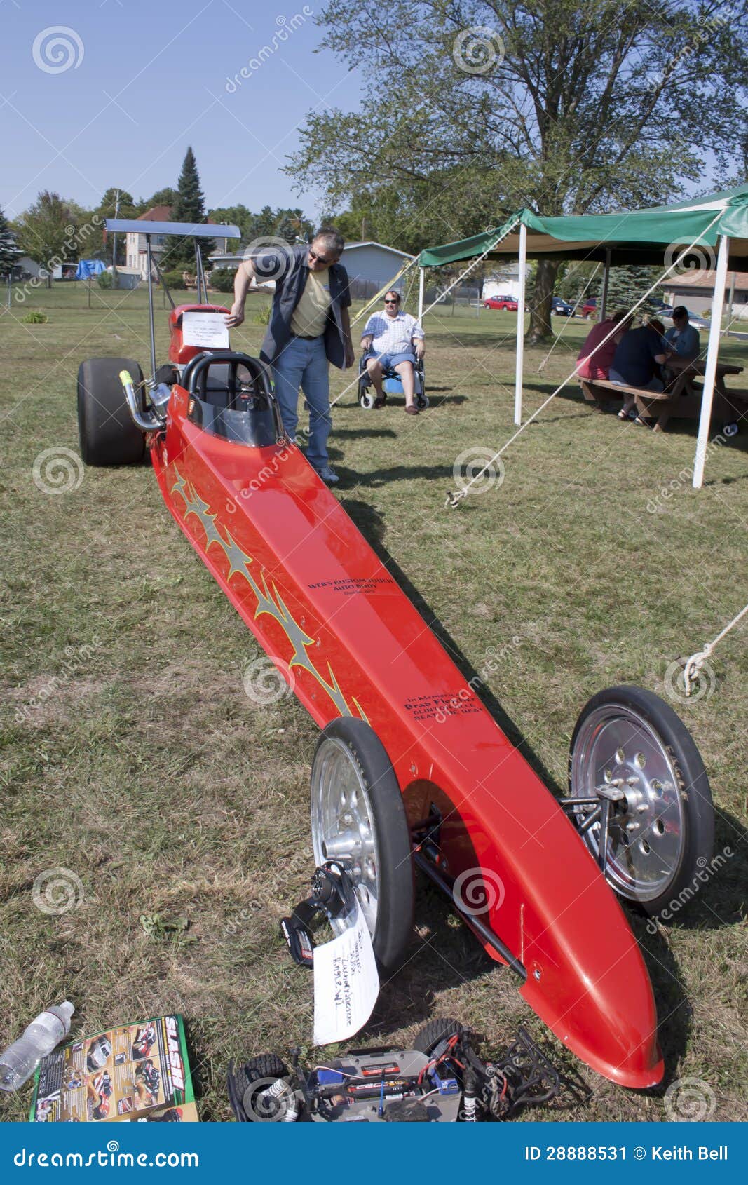 Red Drag Racer Front View editorial photo. Image of drag - 28888531