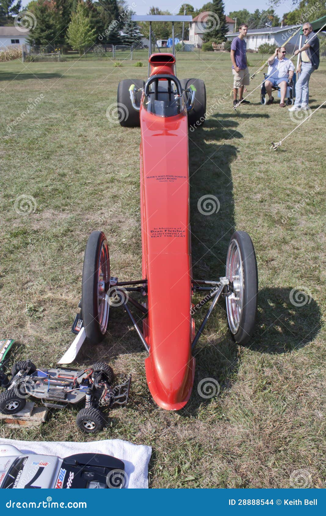 Red Drag Racer Low View editorial stock image. Image of wisconsin ...